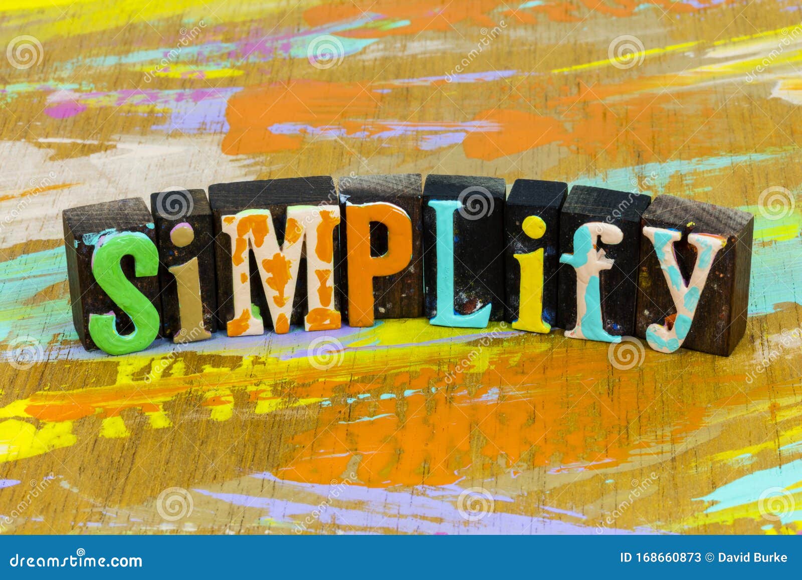 Simplify Life Keep Simple Idea Organize Complex Efficient Stock Image ...
