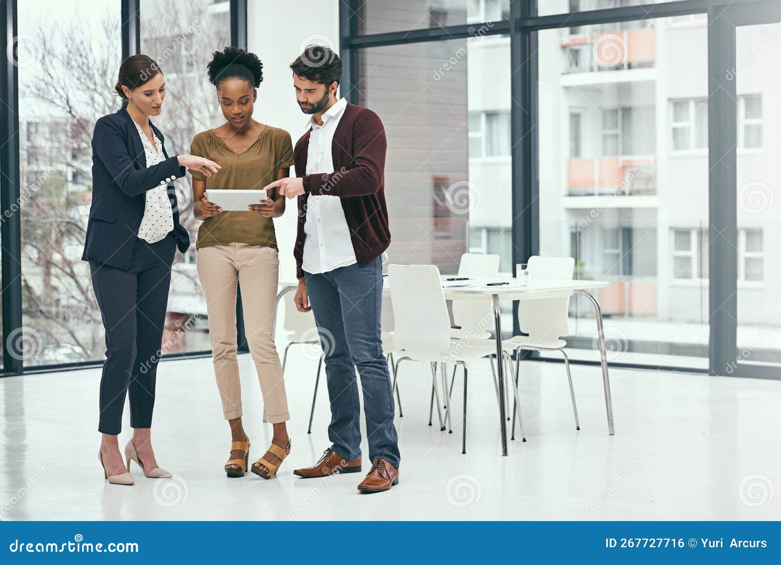 Simplifying Their Tasks with Technology. a Group of Colleagues Working ...