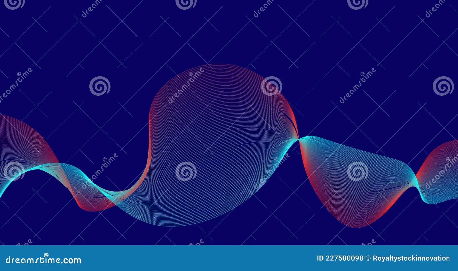 Simplistic Abstract Lined Illustration Design Red and Light Blue Stock ...