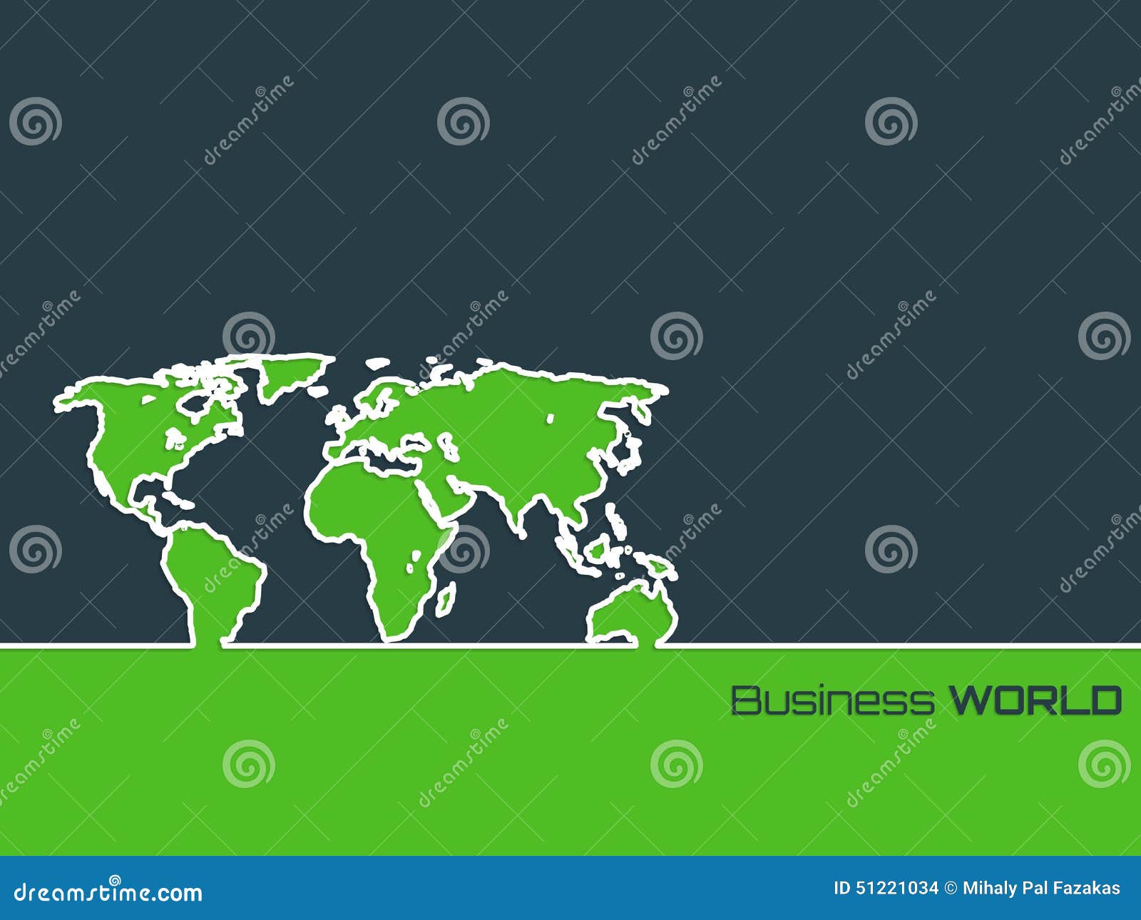 Simplistic Brochure with Outlined Map Stock Vector - Illustration of ...