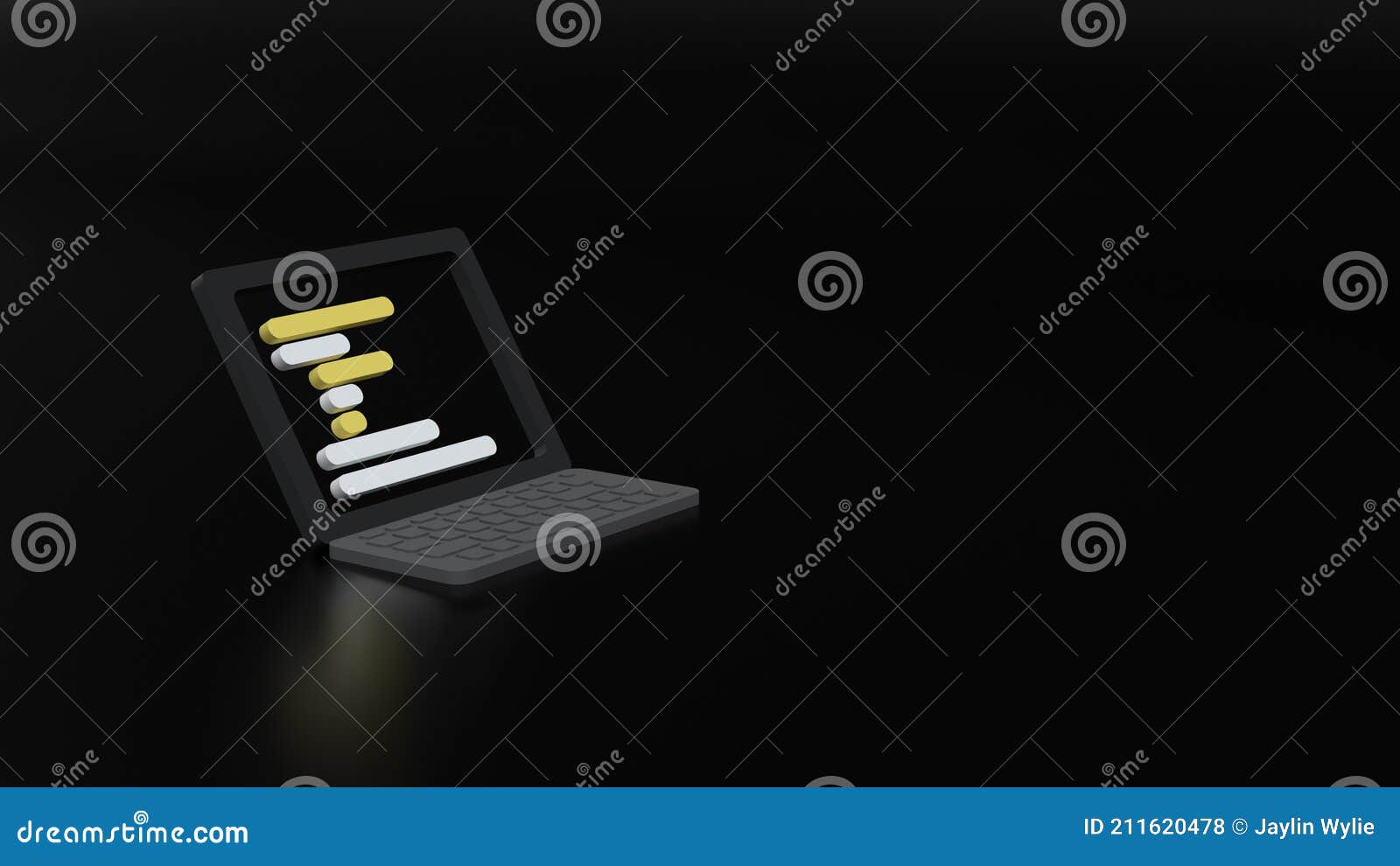 Simplistic Code on Minimalistic Device Black Stock Illustration ...