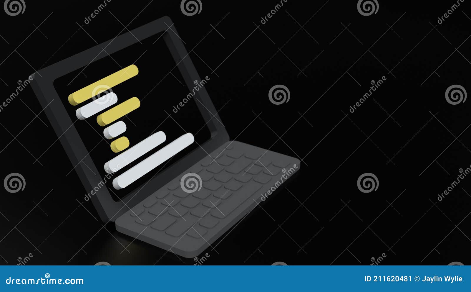 Simplistic Code on Minimalistic Device Black Stock Illustration ...