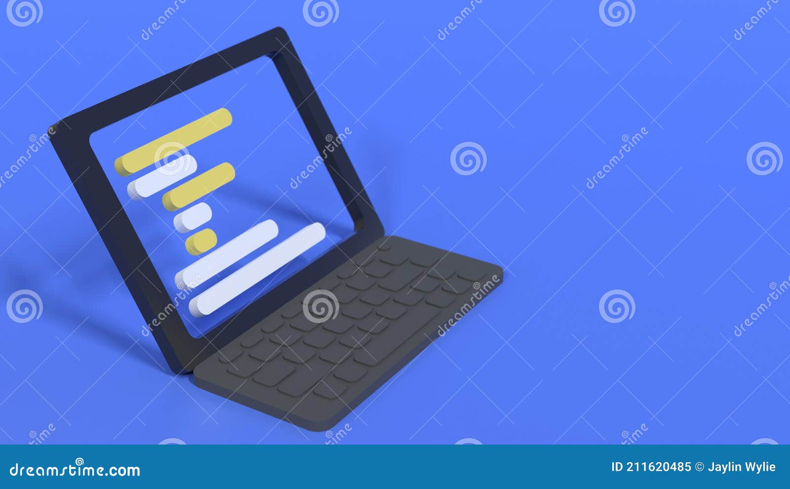 Simplistic Code on Minimalistic Device Blue Stock Illustration ...