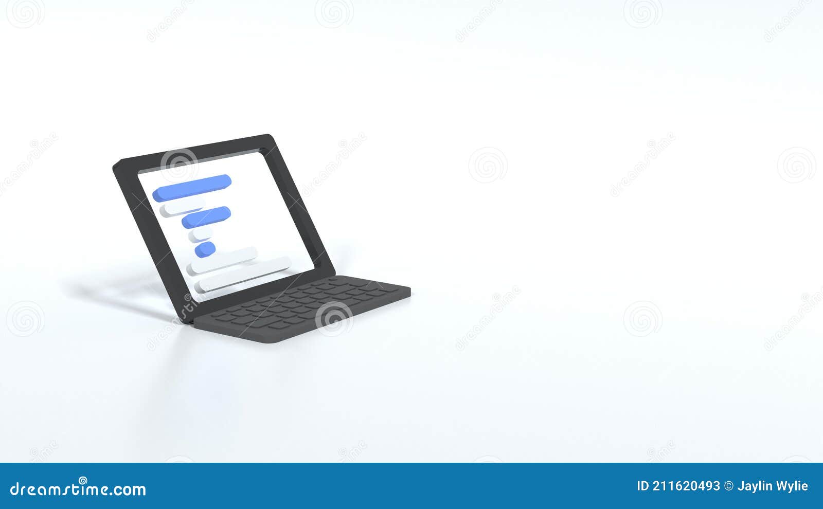 Simplistic Code on Minimalistic Device White Stock Illustration ...