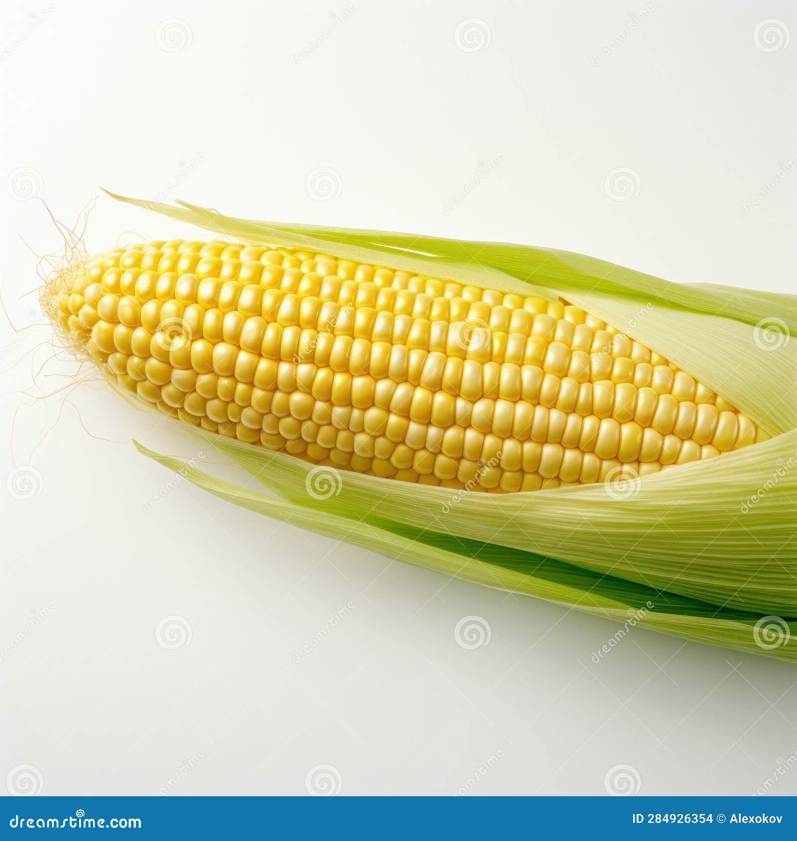 Simplistic Corn on White Background AI Generated Stock Illustration ...