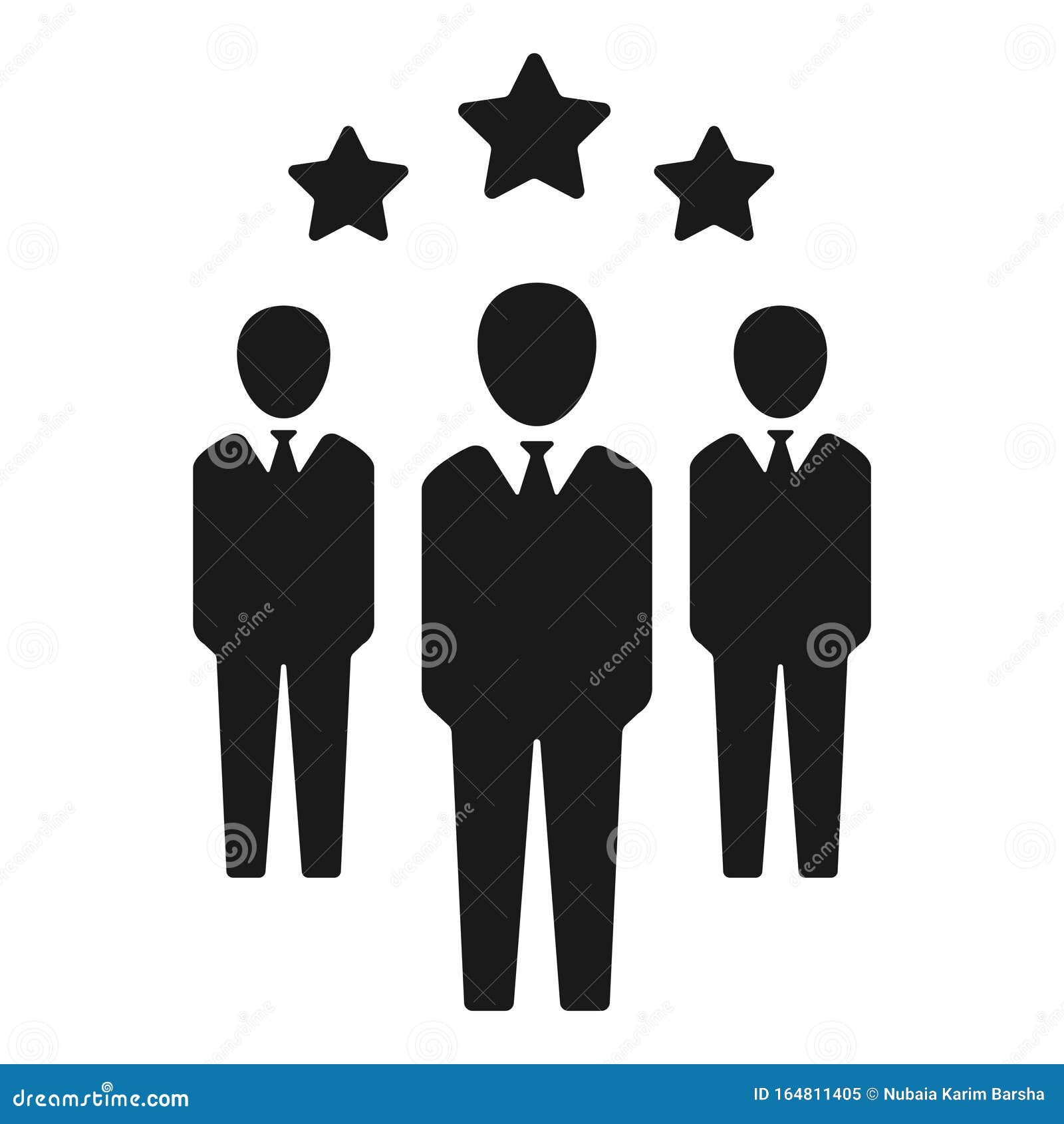 Simplistic Creative Team Icon Stock Illustration - Illustration of ...