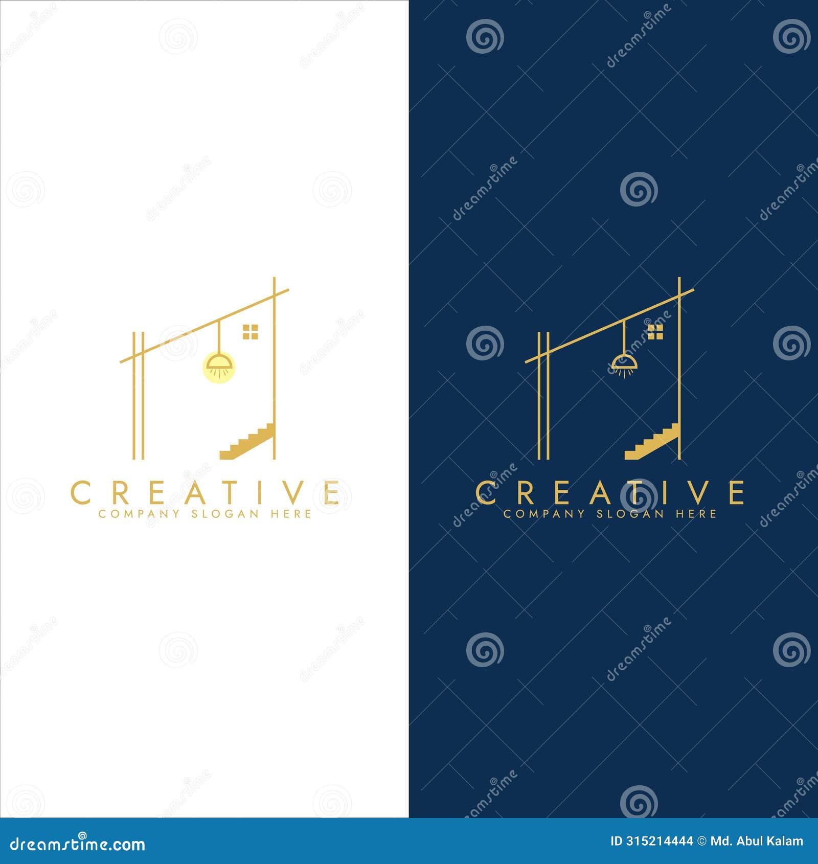 Simplistic Exterior of a House, House Framework Logo. Stock ...