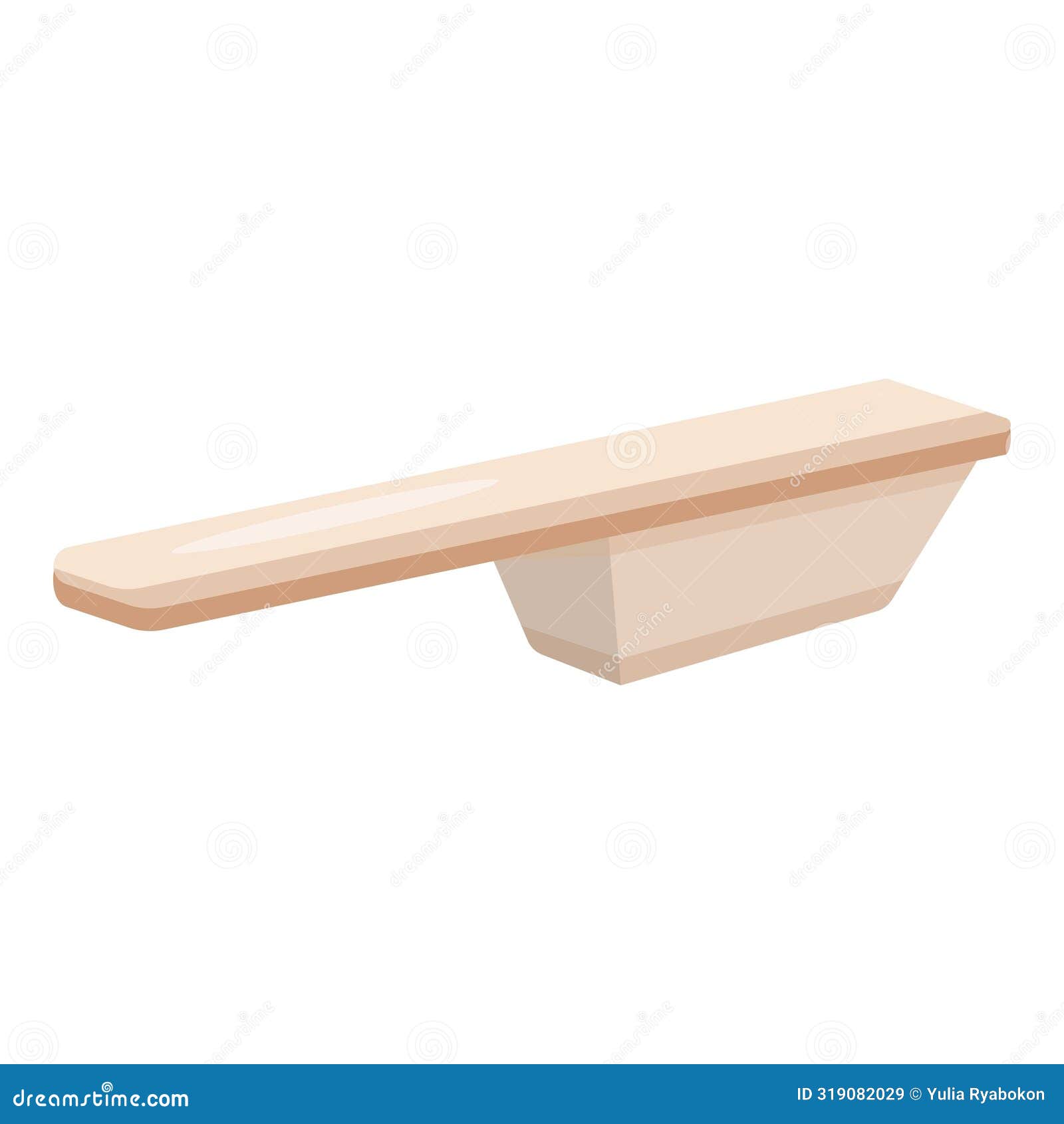 Cartoon Illustration of Wooden Shelf Stock Vector - Illustration of ...