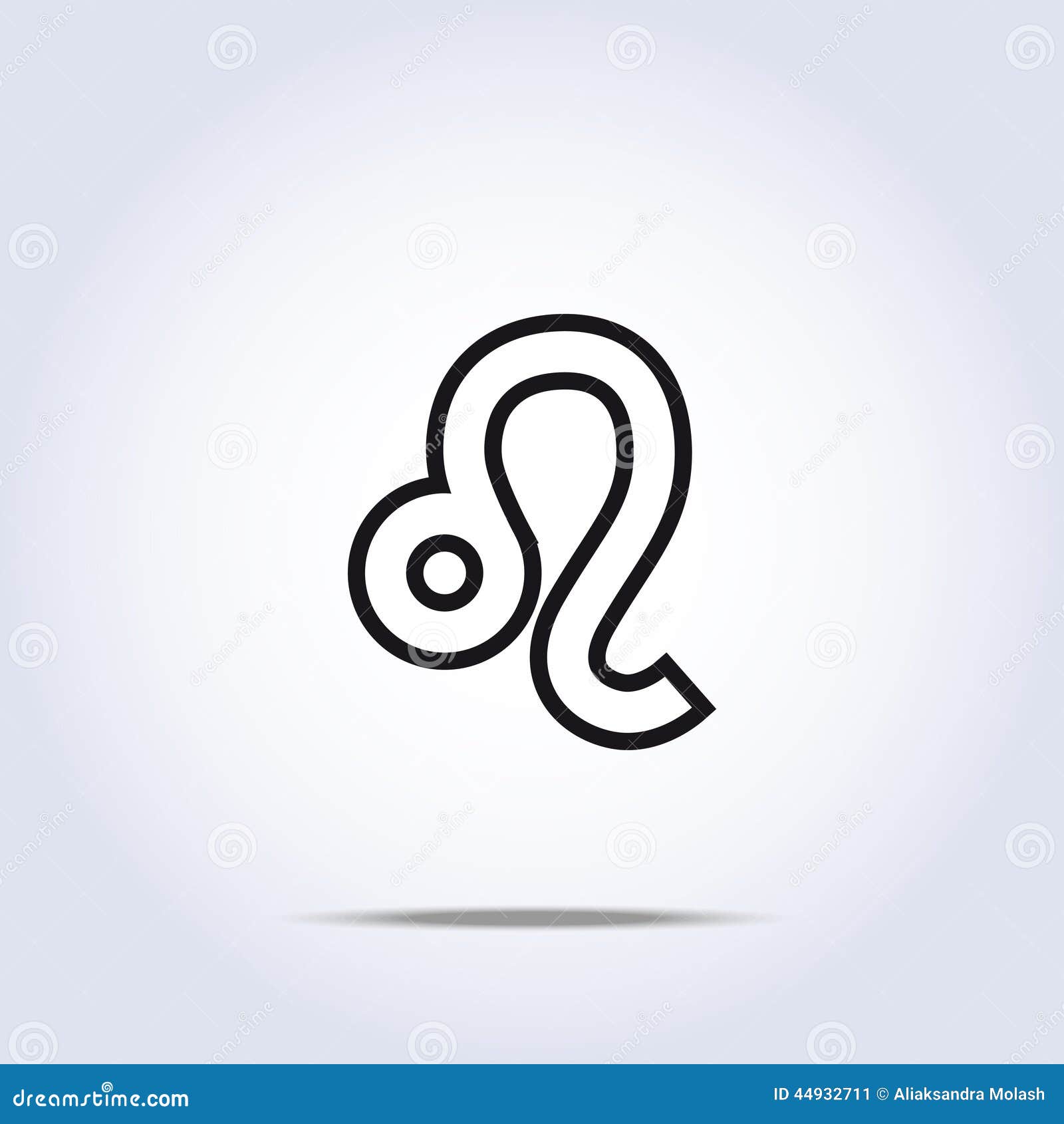 Simplistic Leo Zodiac Star Sign Stock Vector - Illustration of painting ...