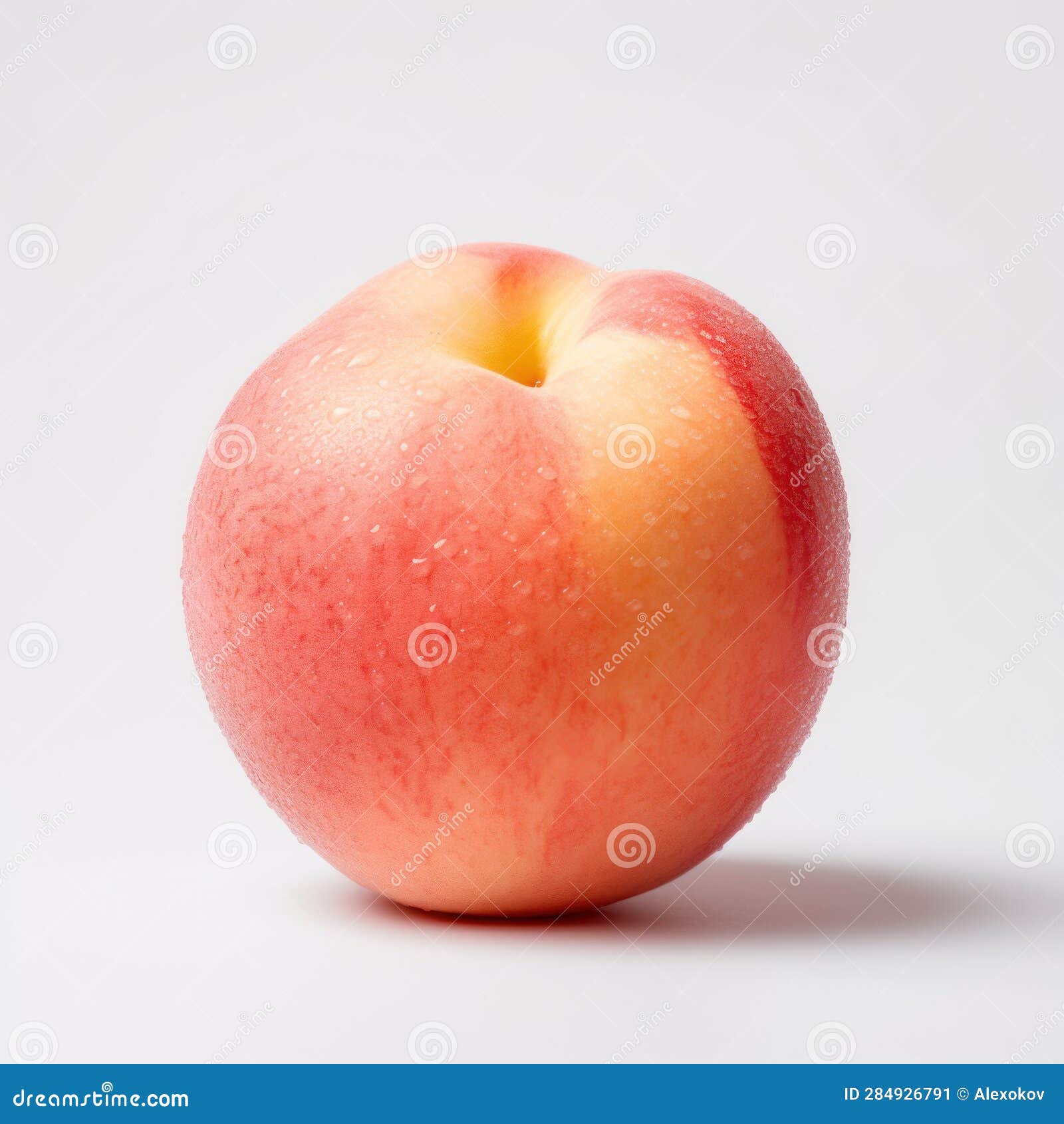 Simplistic Peach on White Background AI Generated Stock Illustration ...
