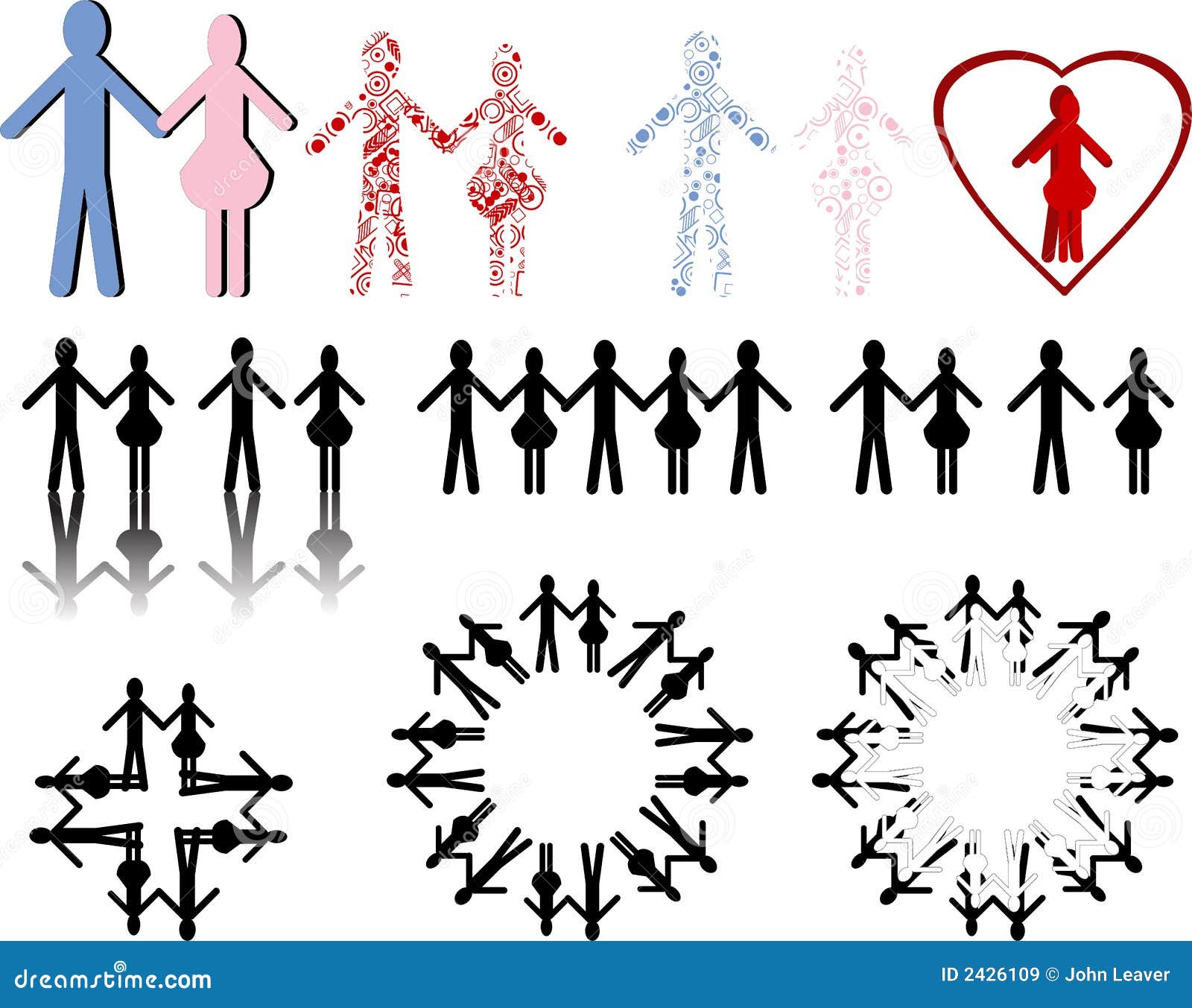 Simplistic people stock illustration. Illustration of romance - 2426109