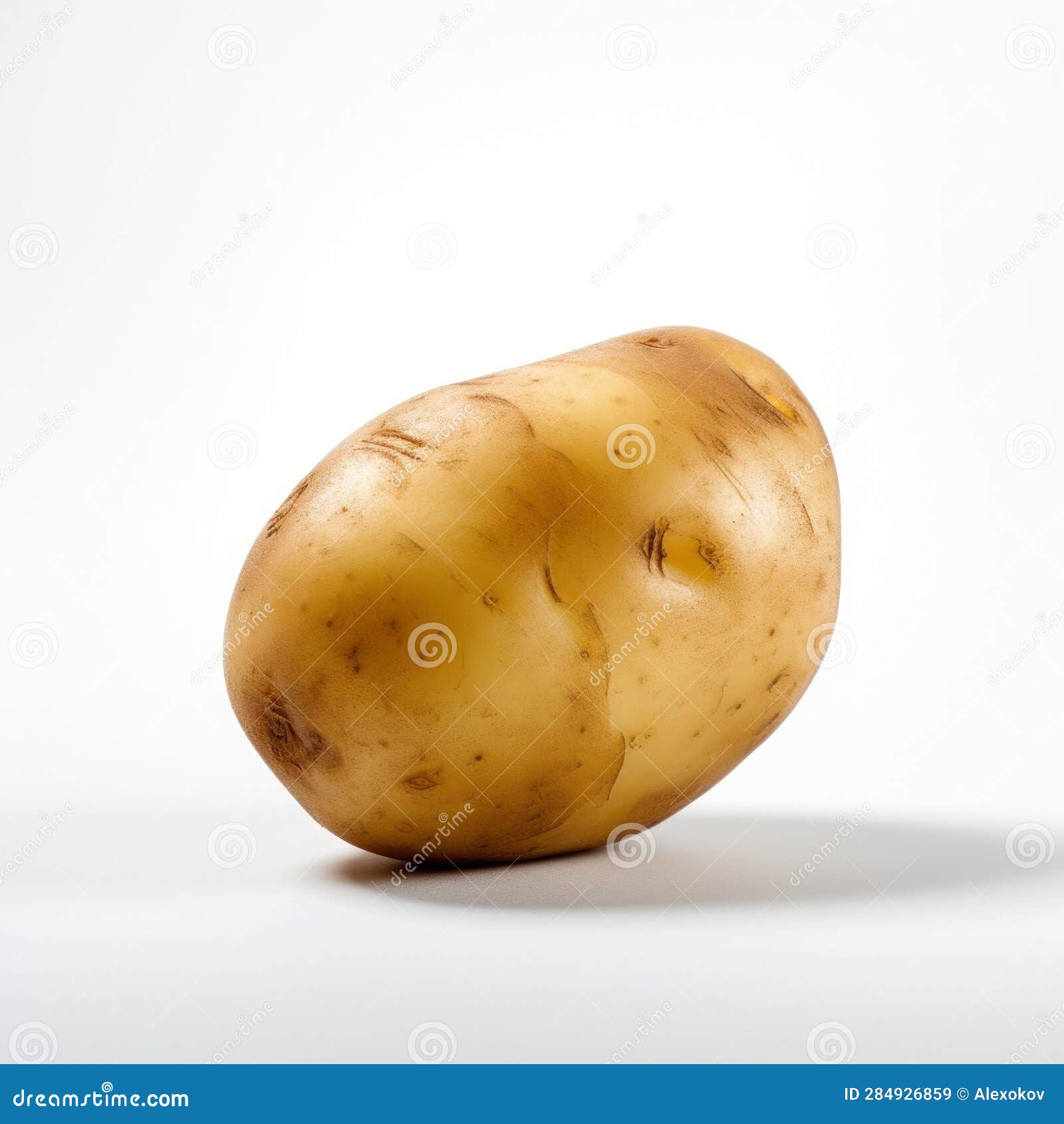 Simplistic Potato on White Background AI Generated Stock Illustration ...