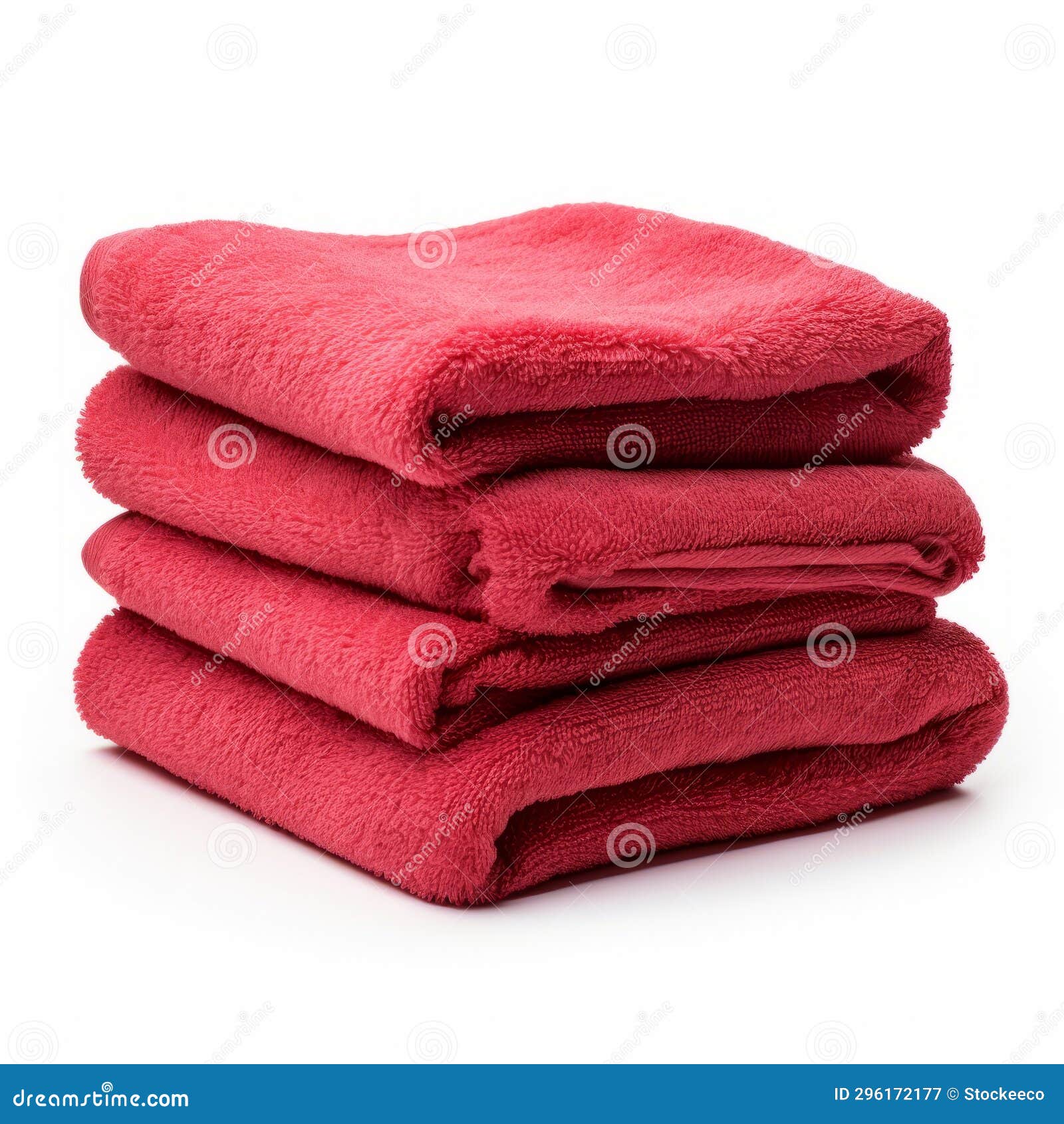Simplistic Red Towels on White Background - Fujifilm Pro 400h Style ...
