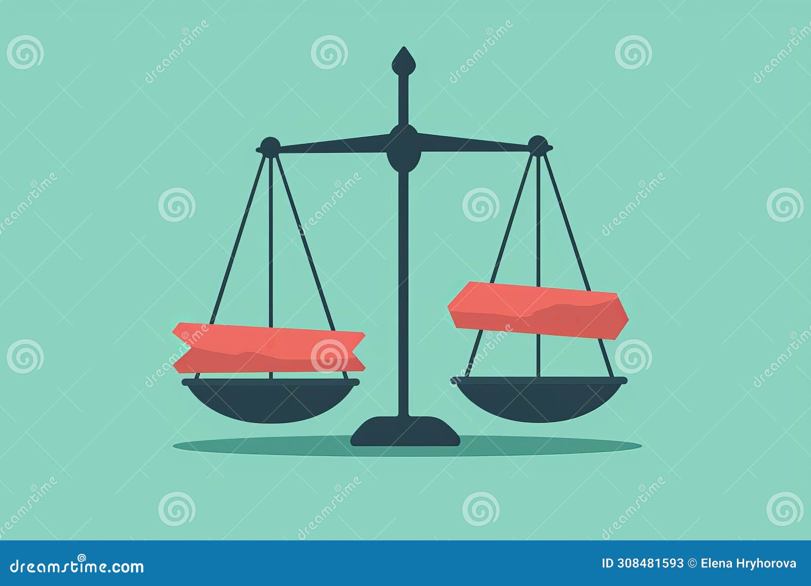 Simplistic Scale Drawing, Symbolic of Plagiarism Judgment, Text Space ...