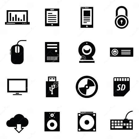 Simplus series icon set stock vector. Illustration of mouse - 64783774