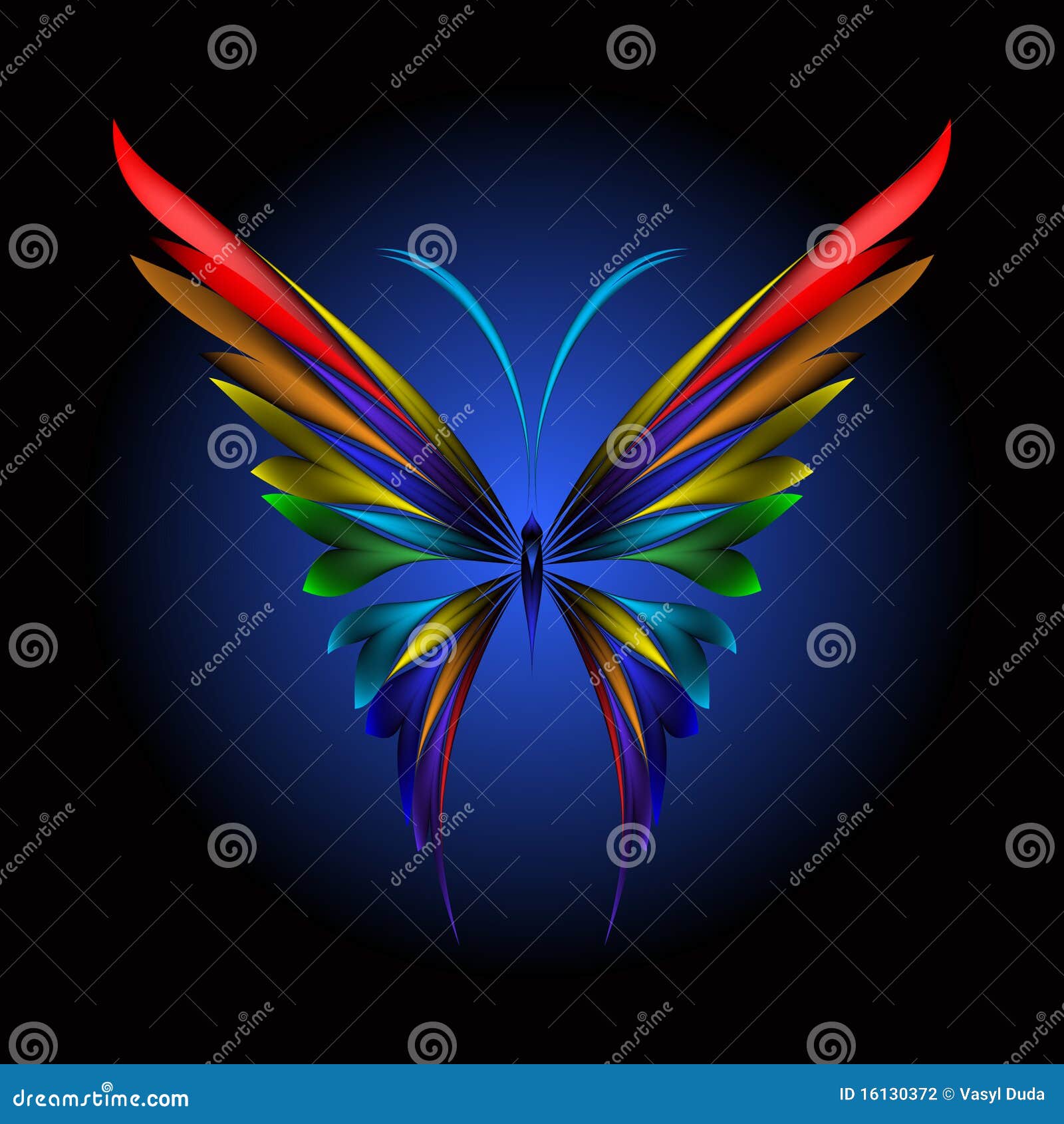 Simply butterfly stock vector. Illustration of decorative - 16130372