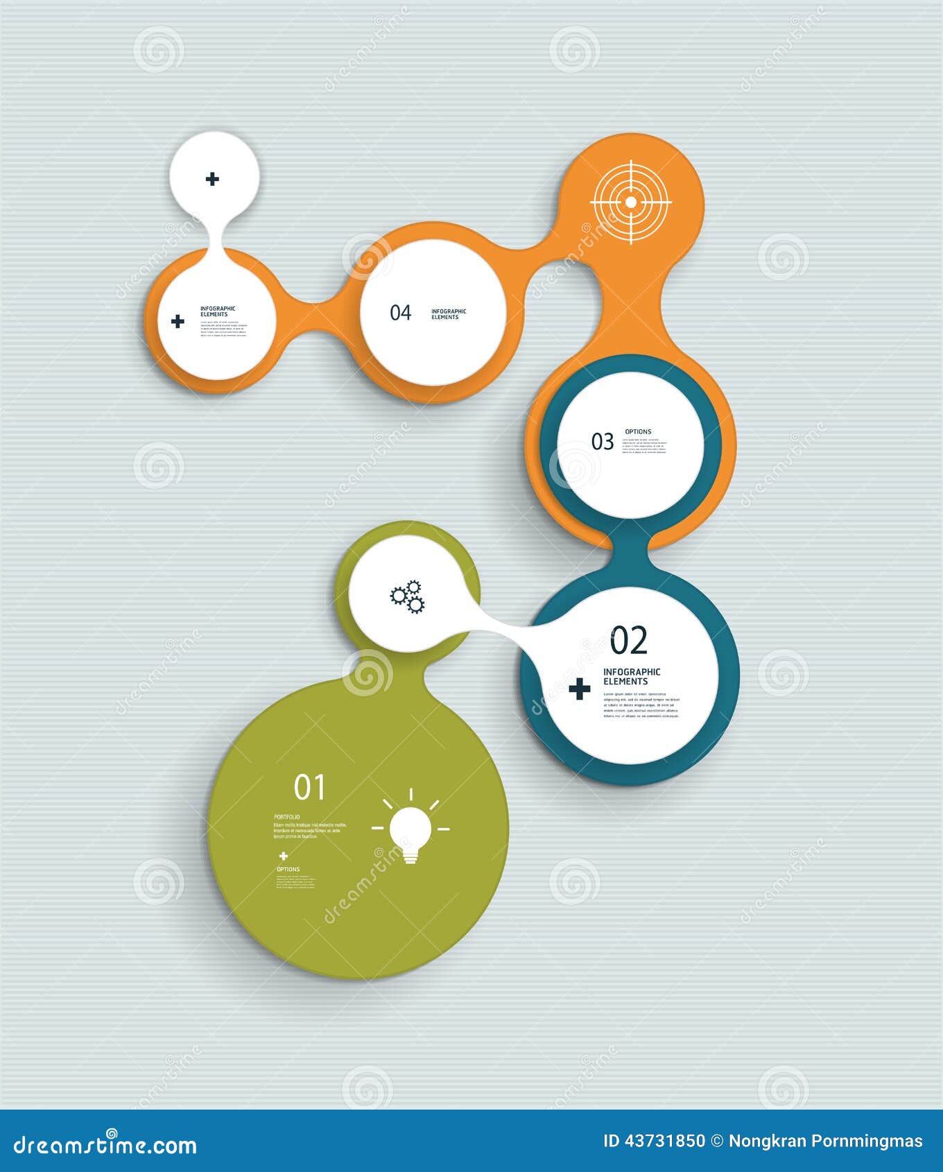 Simply Infographic Step by Step Template Stock Vector - Illustration of ...