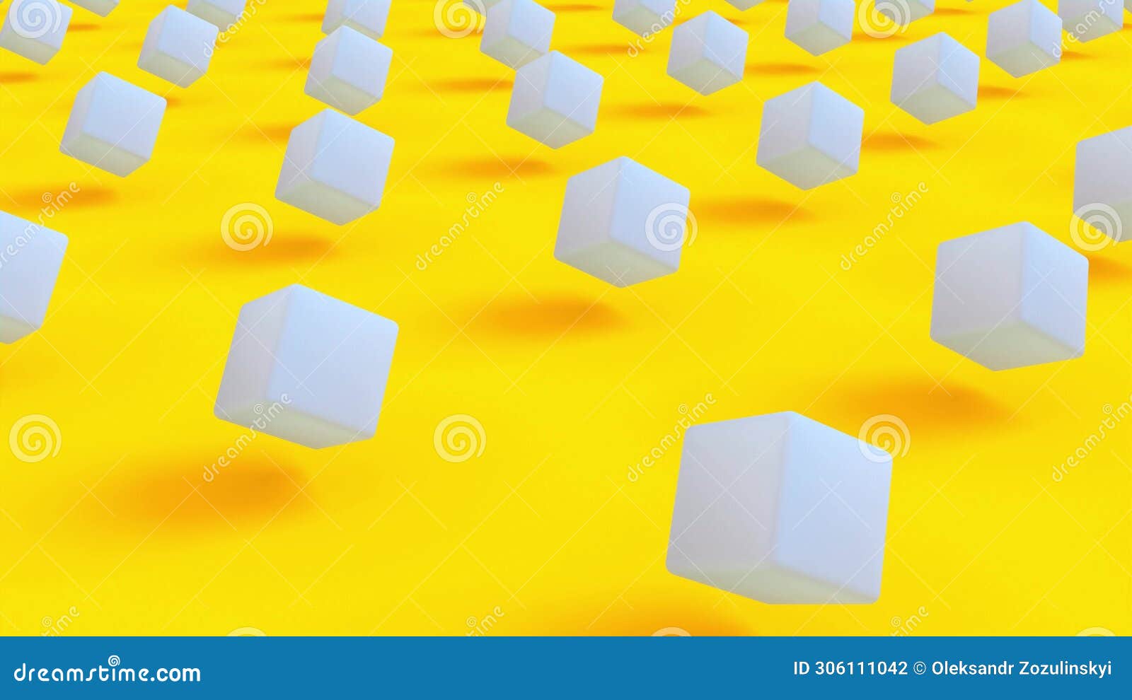 Simply Motion Graphic Blue Boxes Yellow Back Intro 3d Stock ...