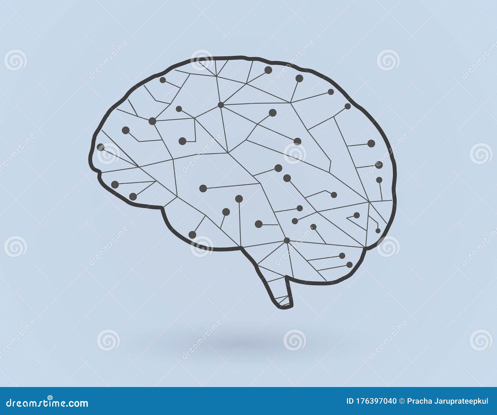 Stylized Brain Shape Royalty-Free Stock Photo | CartoonDealer.com ...