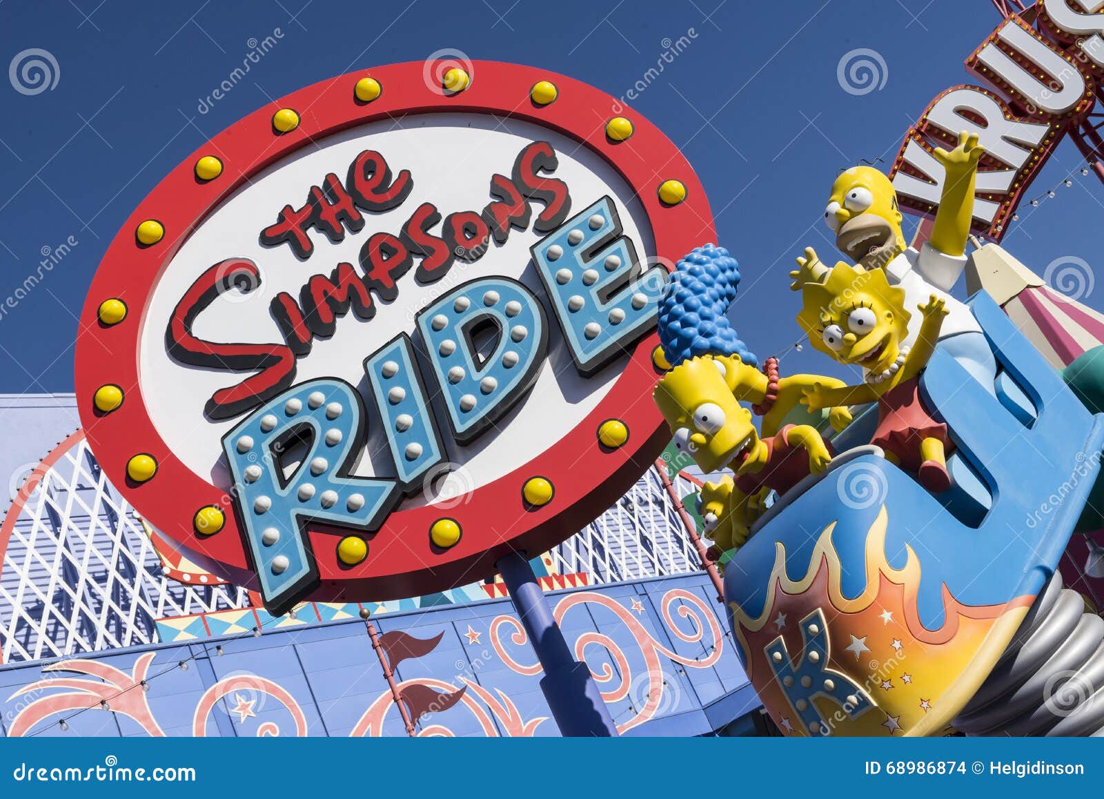 The simpson ride editorial stock image. Image of american - 68986874