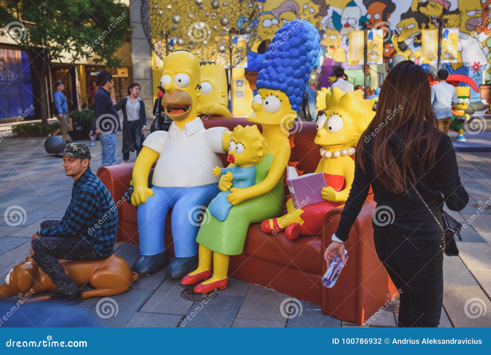 The Simpsons advertising editorial photography. Image of china - 100786932