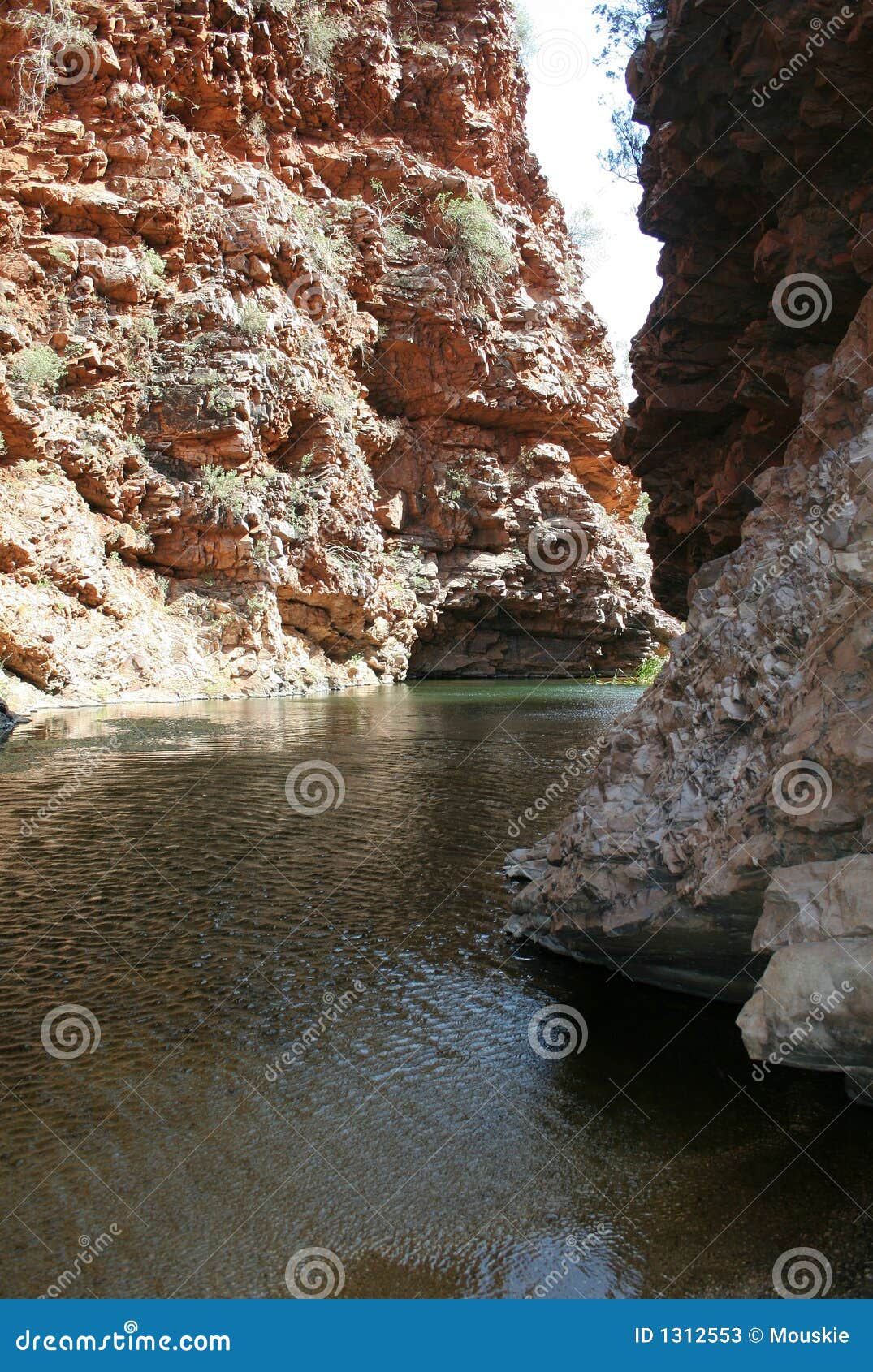 Simpsons Gap stock image. Image of territory, water, landscapes - 1312553