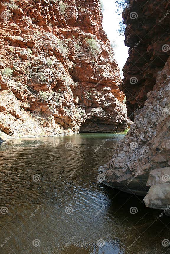 Simpsons Gap stock image. Image of territory, water, landscapes - 1312553