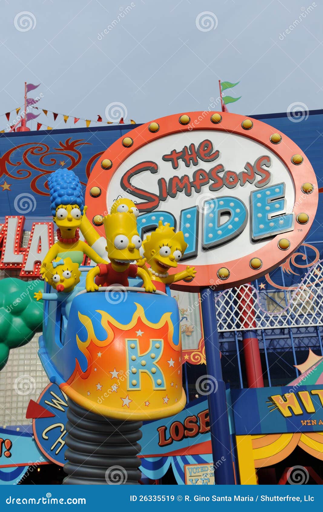 The Entrance To The Simpsons Ride At Universal Studios Editorial Image ...