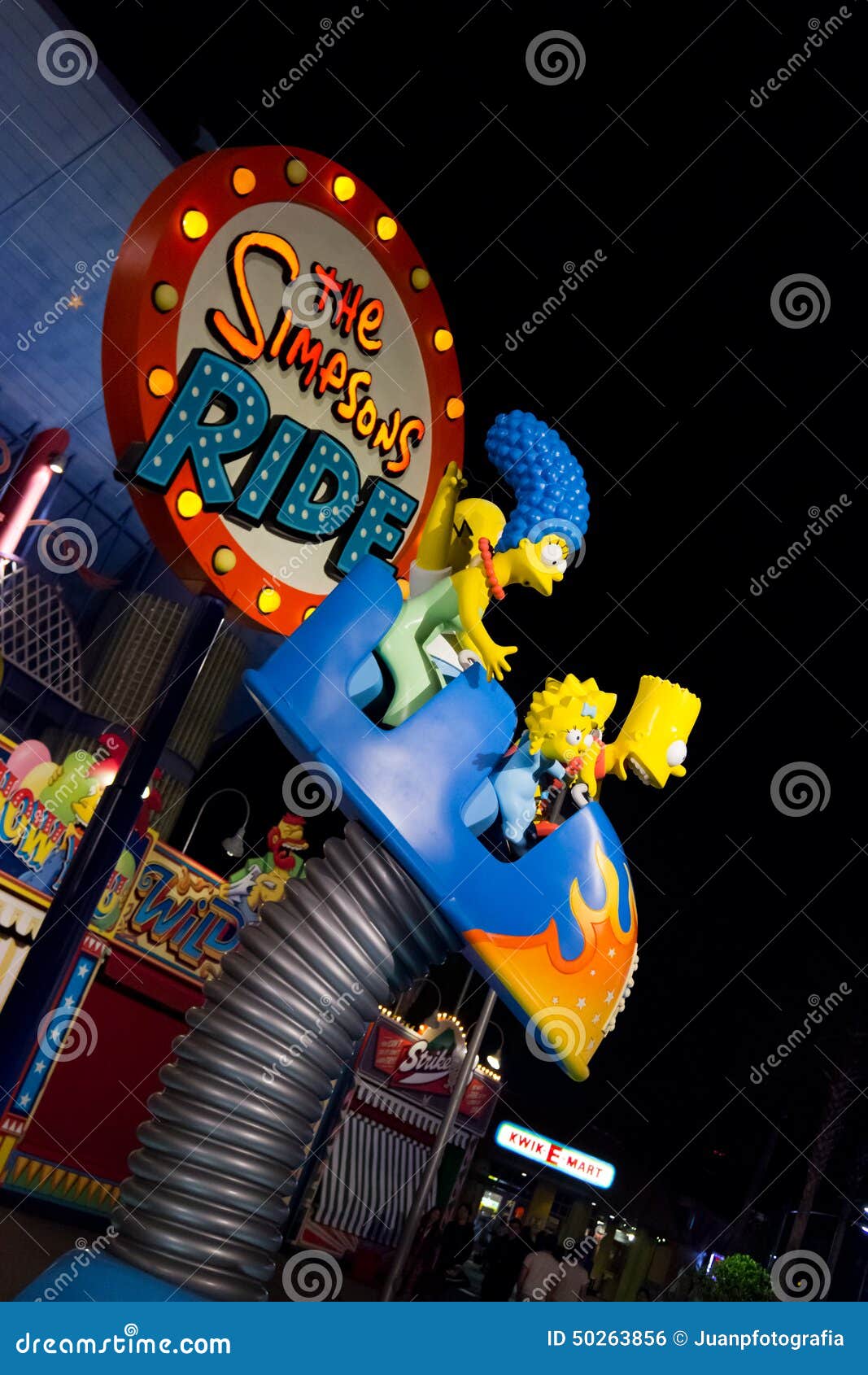 The Simpsons Ride editorial photo. Image of night, universal - 50263856