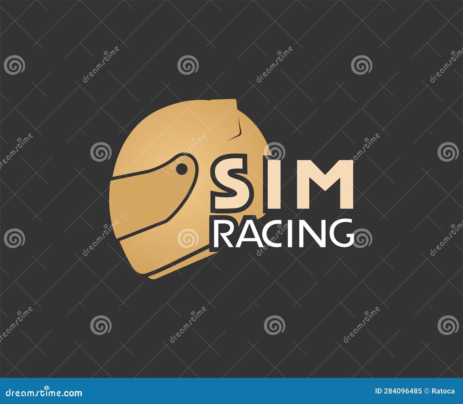 Simracing symbol design stock vector. Illustration of sport - 284096485