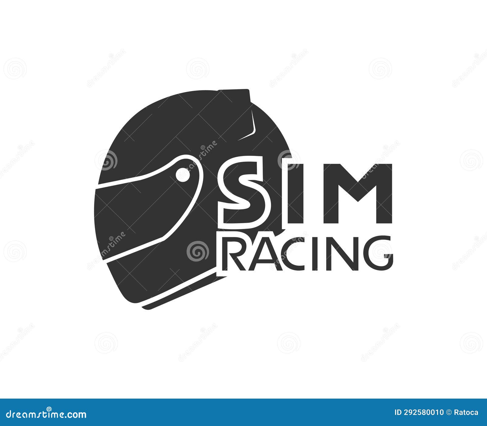 Simracing symbol design stock vector. Illustration of play - 292580010