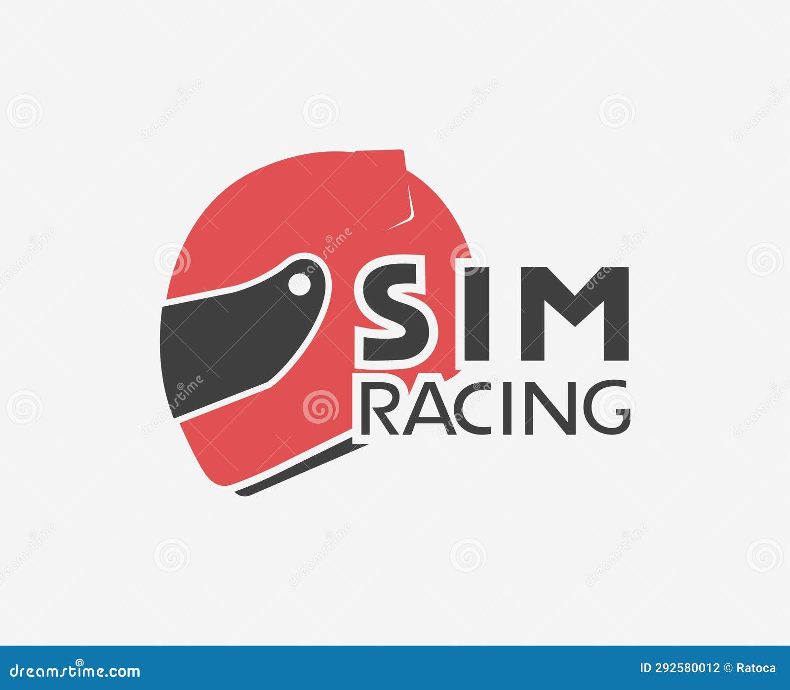Simracing symbol design stock vector. Illustration of game - 292580012