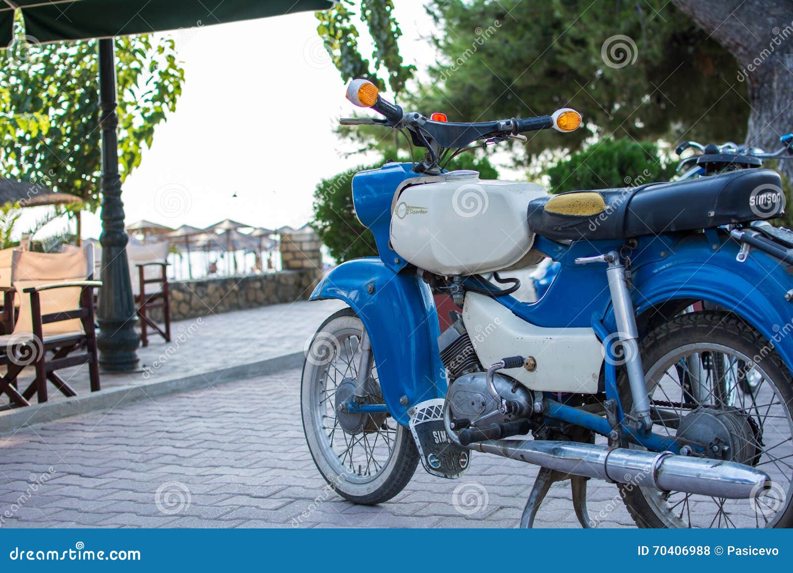 Simson oldtimer motorcycle editorial stock photo. Image of motorcycle ...