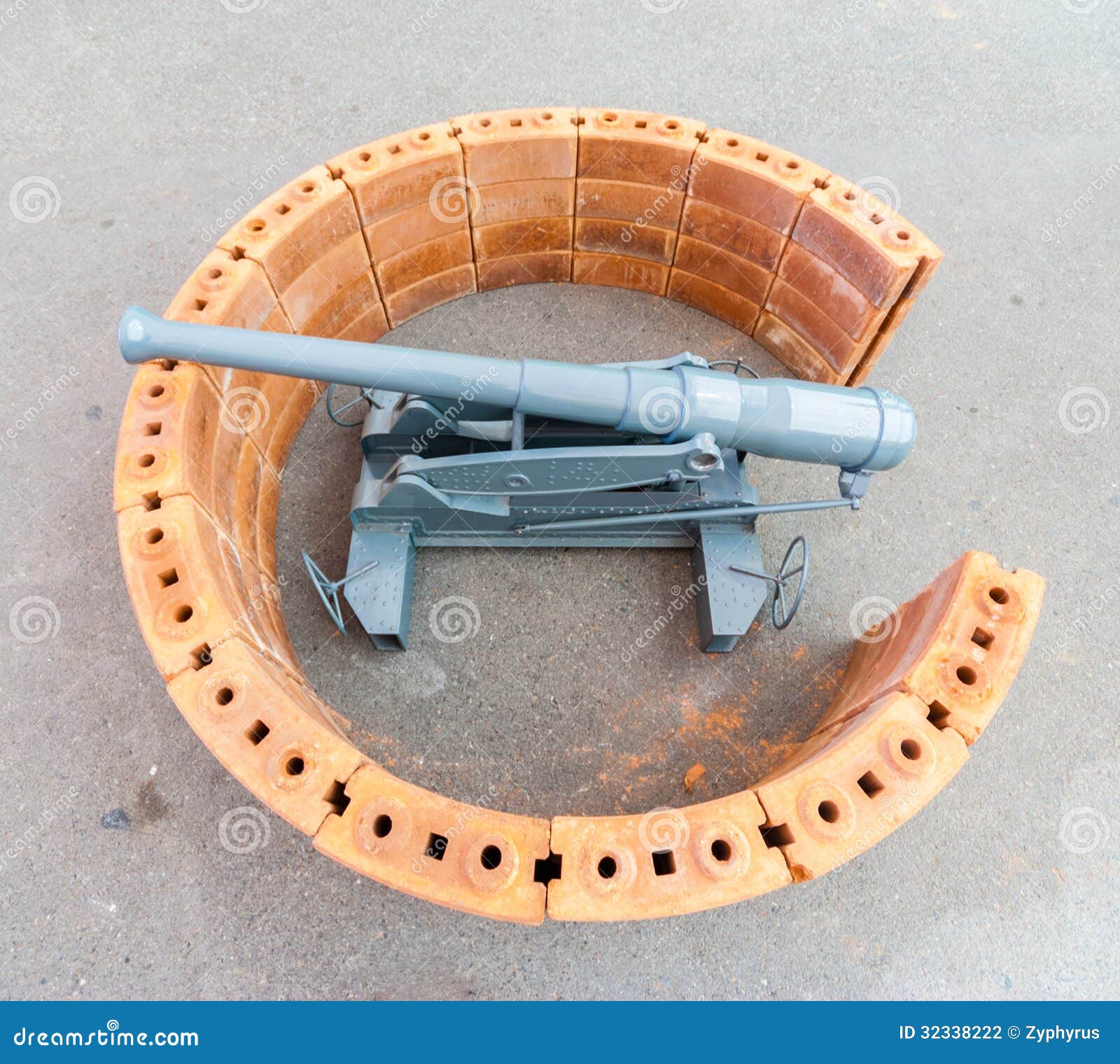 Simulate cannon stock photo. Image of antique, metal - 32338222