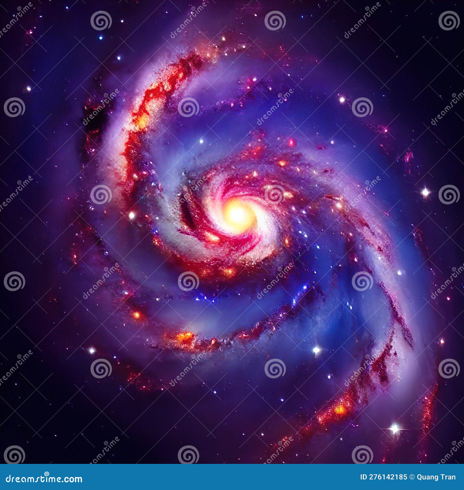 Simulated Magical Galaxy stock illustration. Illustration of pattern ...