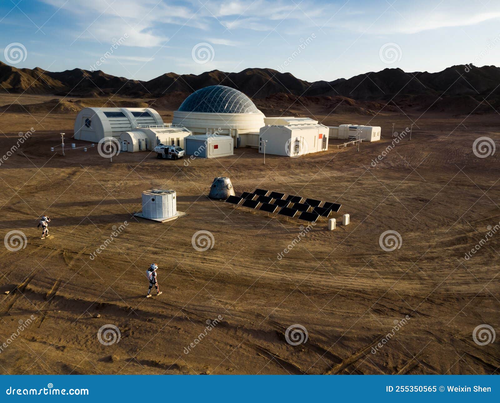 Simulating Mars Base Royalty-Free Stock Photo | CartoonDealer.com ...
