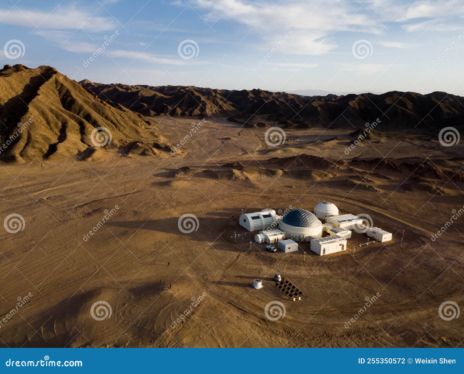 Simulating Mars Base stock photo. Image of space, overlooking - 255350572