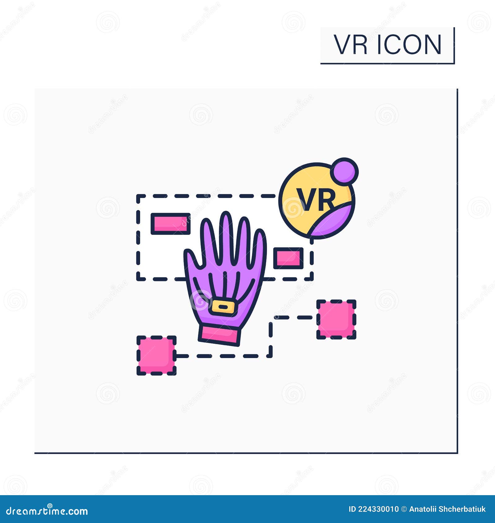 Simulation Based Learning Color Icon Stock Vector - Illustration of ...
