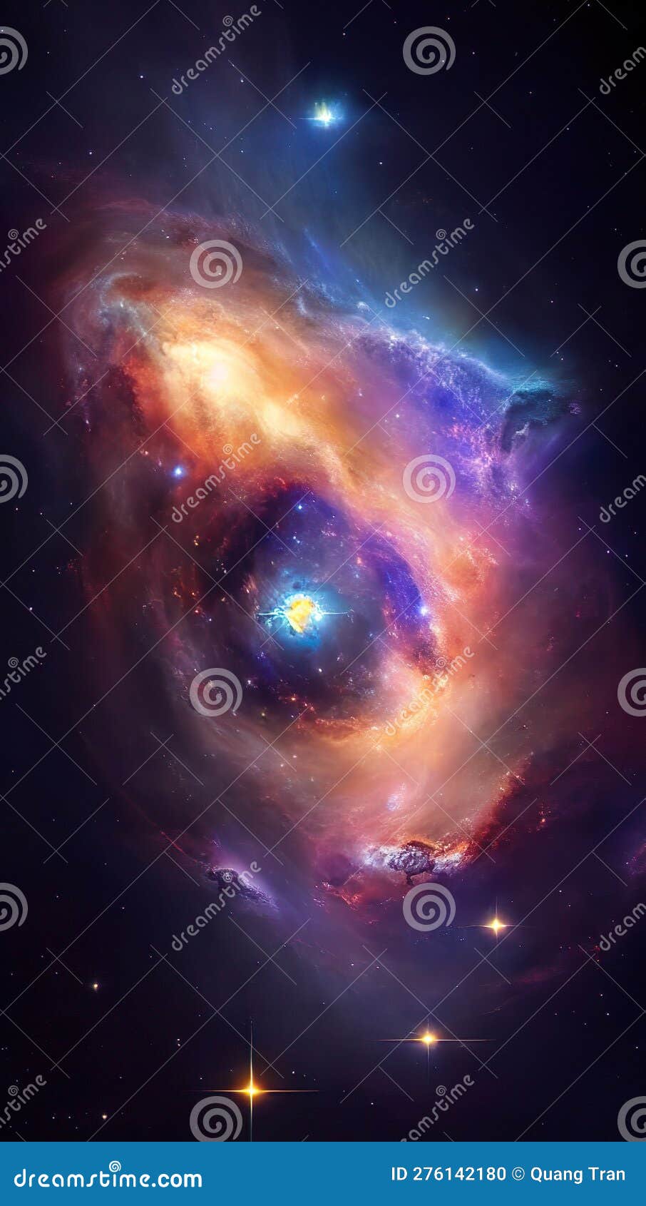 Nebula and Beauty of the Universe Stock Illustration - Illustration of ...