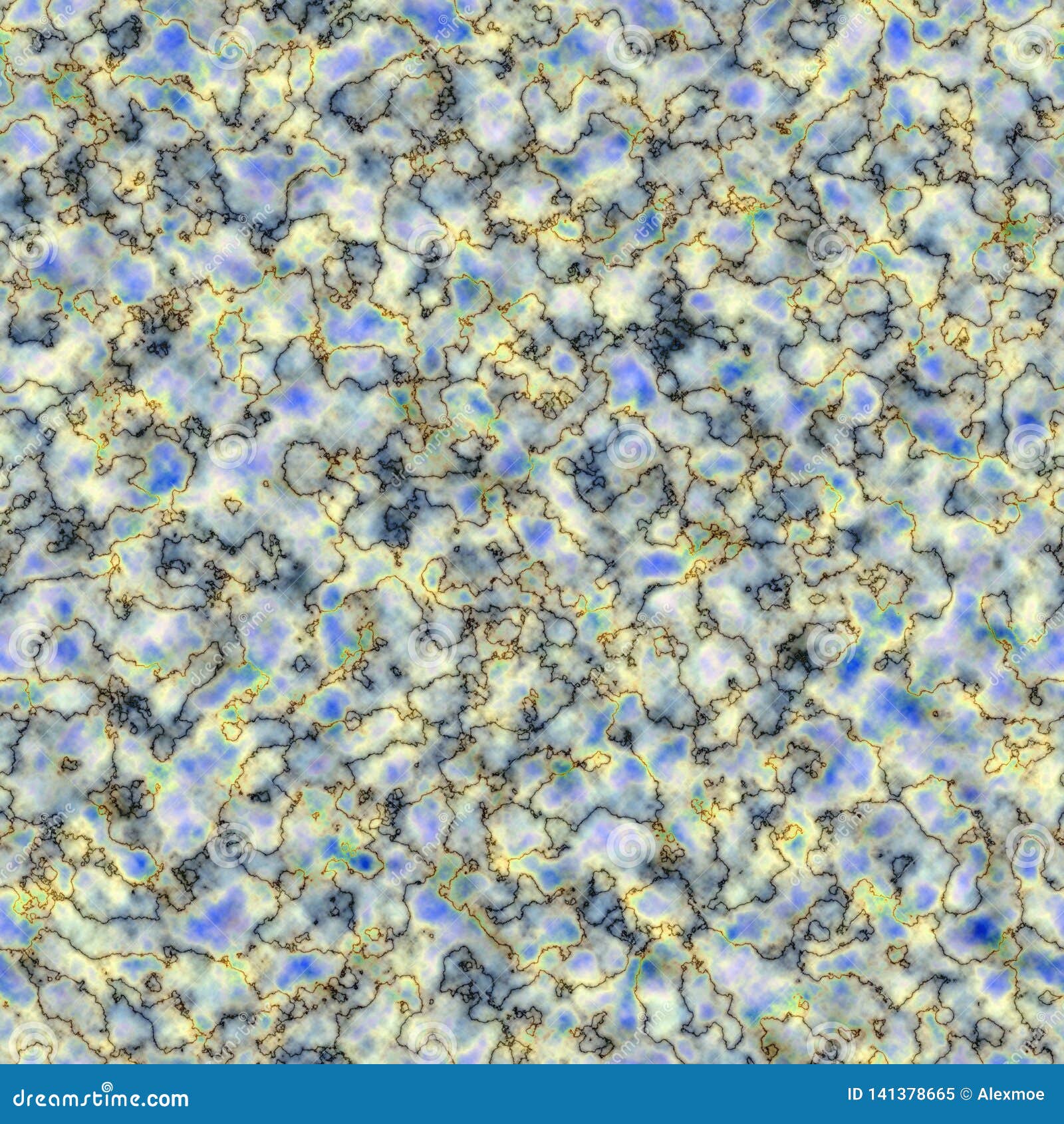 Seamless Cloudy Pattern With Black Veins On Colorful Deckle-edged Spots ...