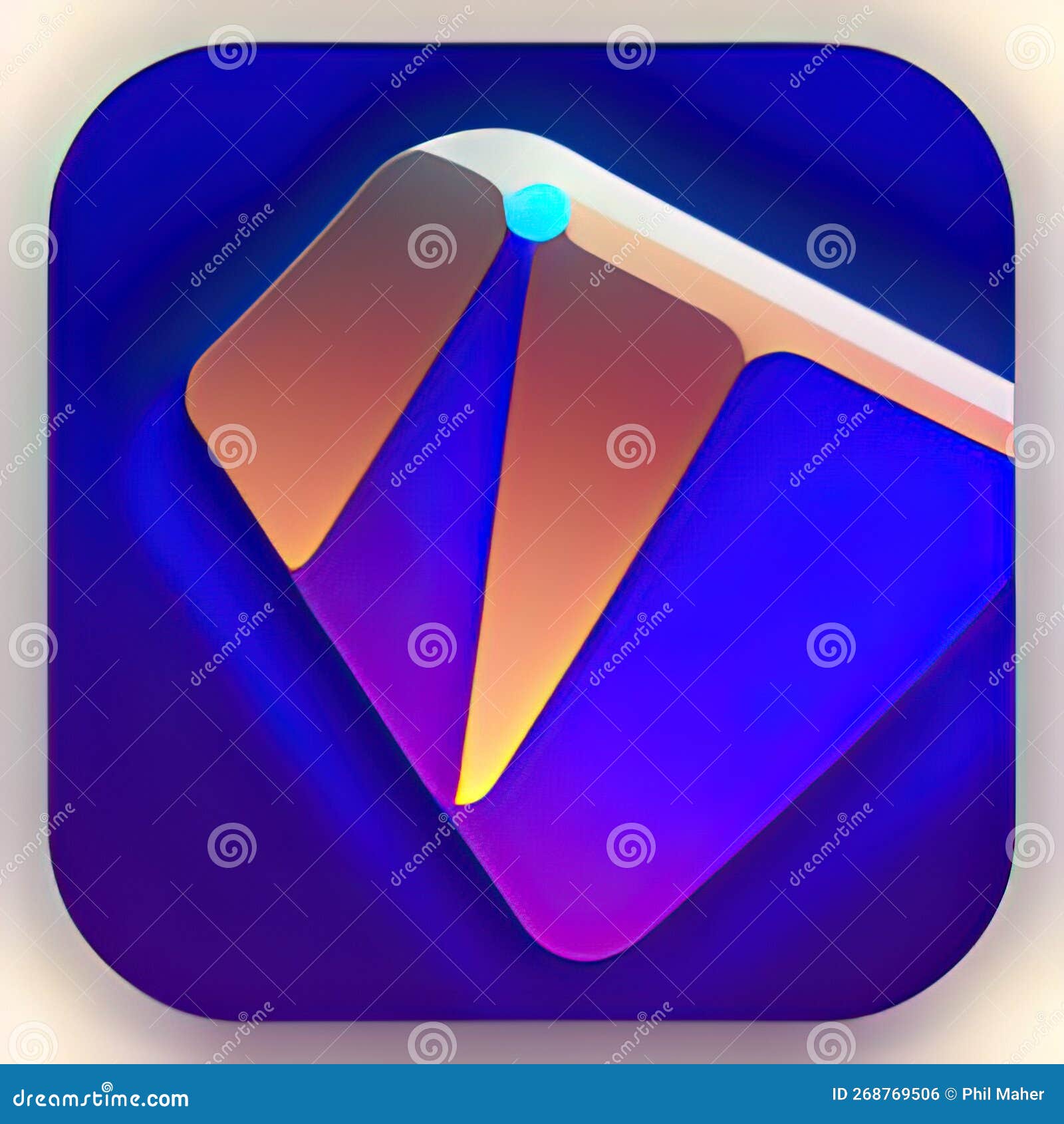 Simulation Software App Icon. Generative AI. Stock Photo - Image of ...