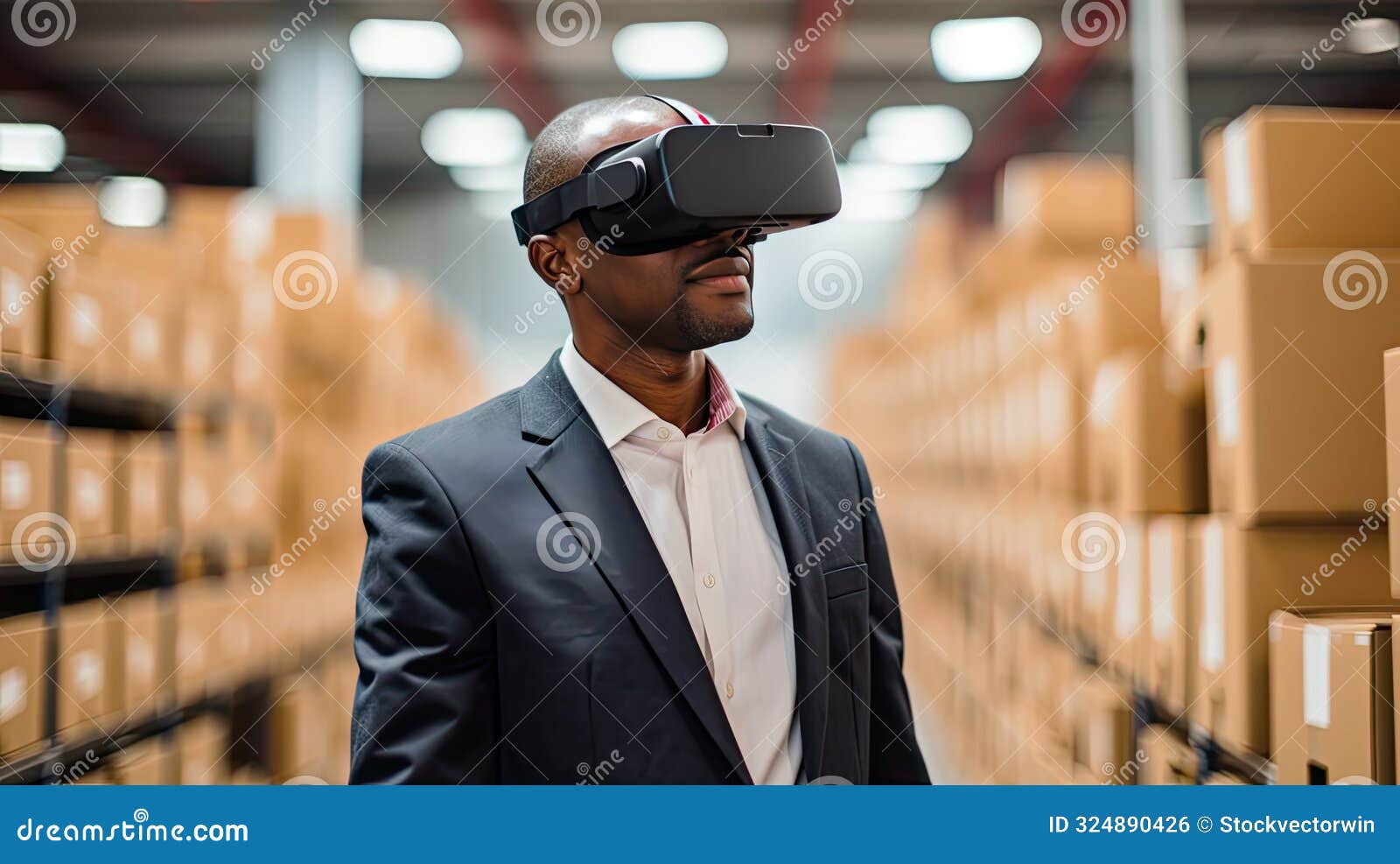 Simulation Supply Chain Technology Stock Illustration - Illustration of ...