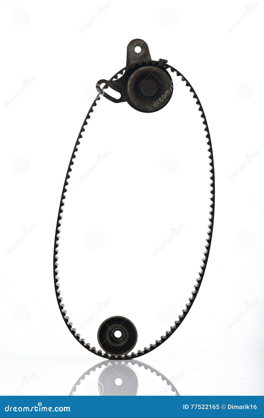 Simulation of Timing Belt Work Stock Image - Image of closeup ...