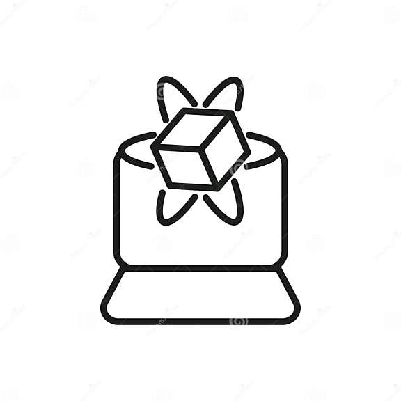 Simulator Icon Flat Line Symbol Set Stock Illustration - Illustration ...