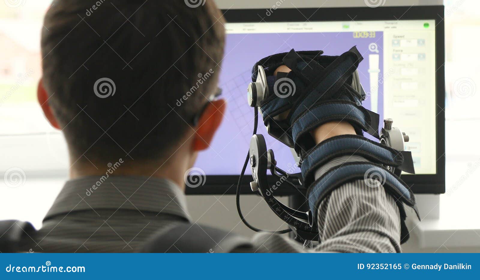 Simulator for Restoring the Mobility of the Hand Stock Video - Video of ...