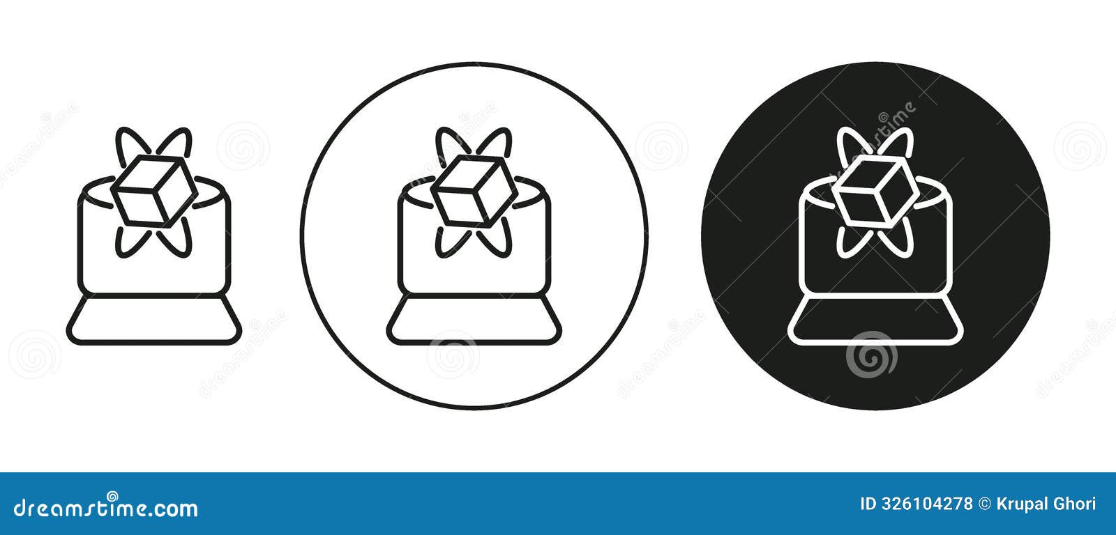 Simulator Simple Vector Symbol Icon. Simulator Set in a Editable Stroke ...