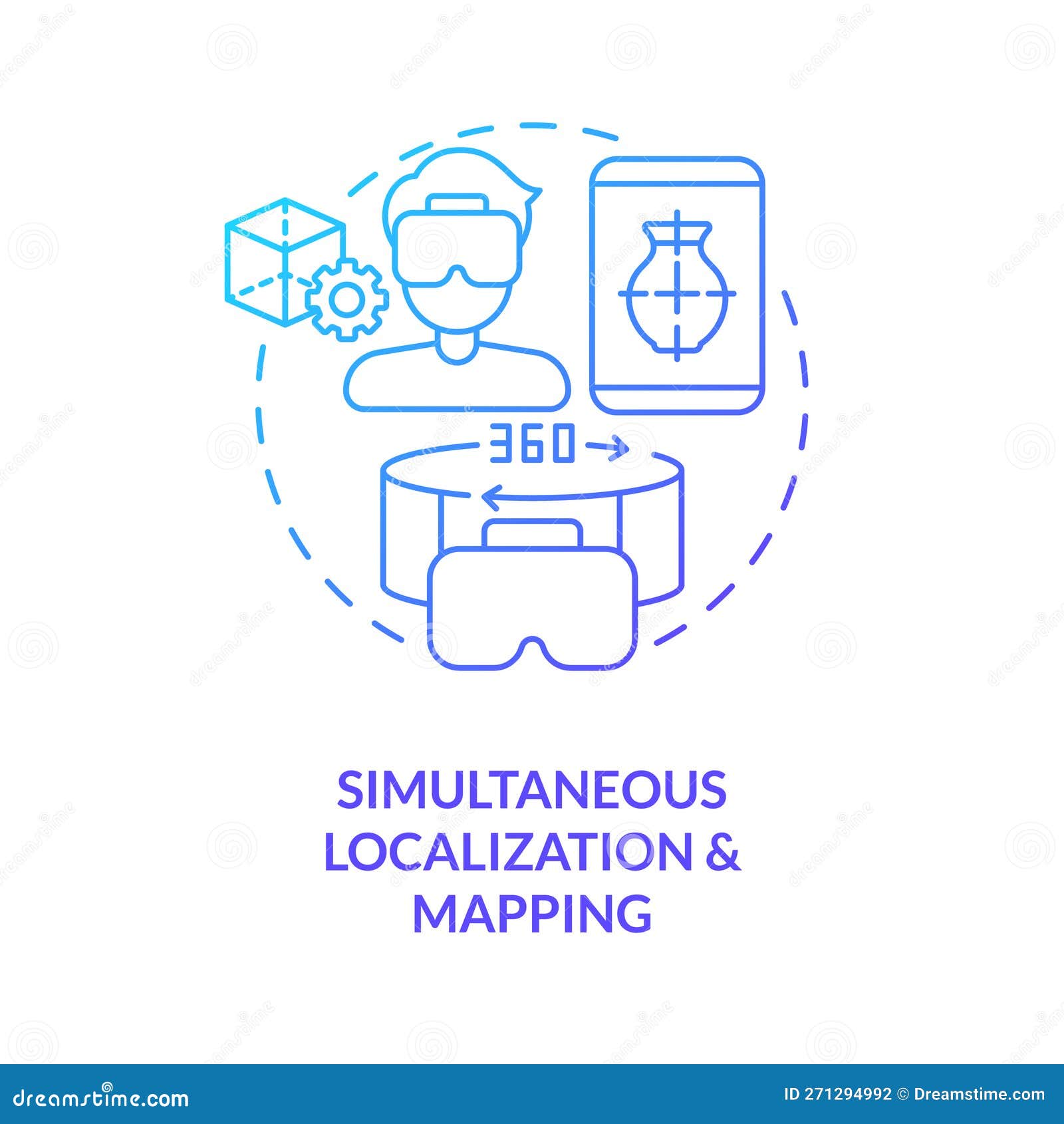 Simultaneous Localization And Mapping Concept Icon Cartoon Vector ... Simultaneous Localization And Mapping Concept Icon Cartoon Vector ...