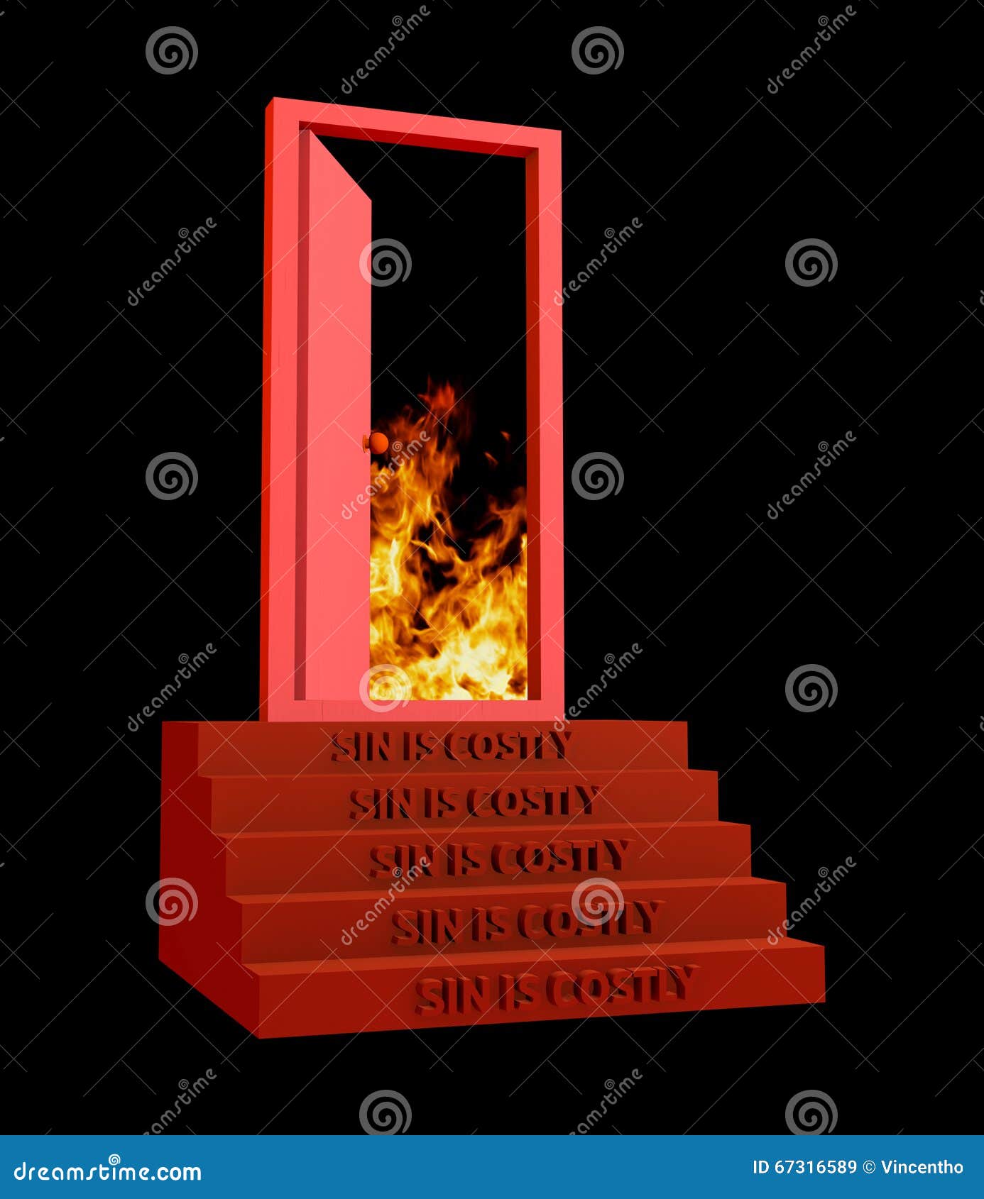 Sin is Costly stock image. Illustration of christian - 67316589