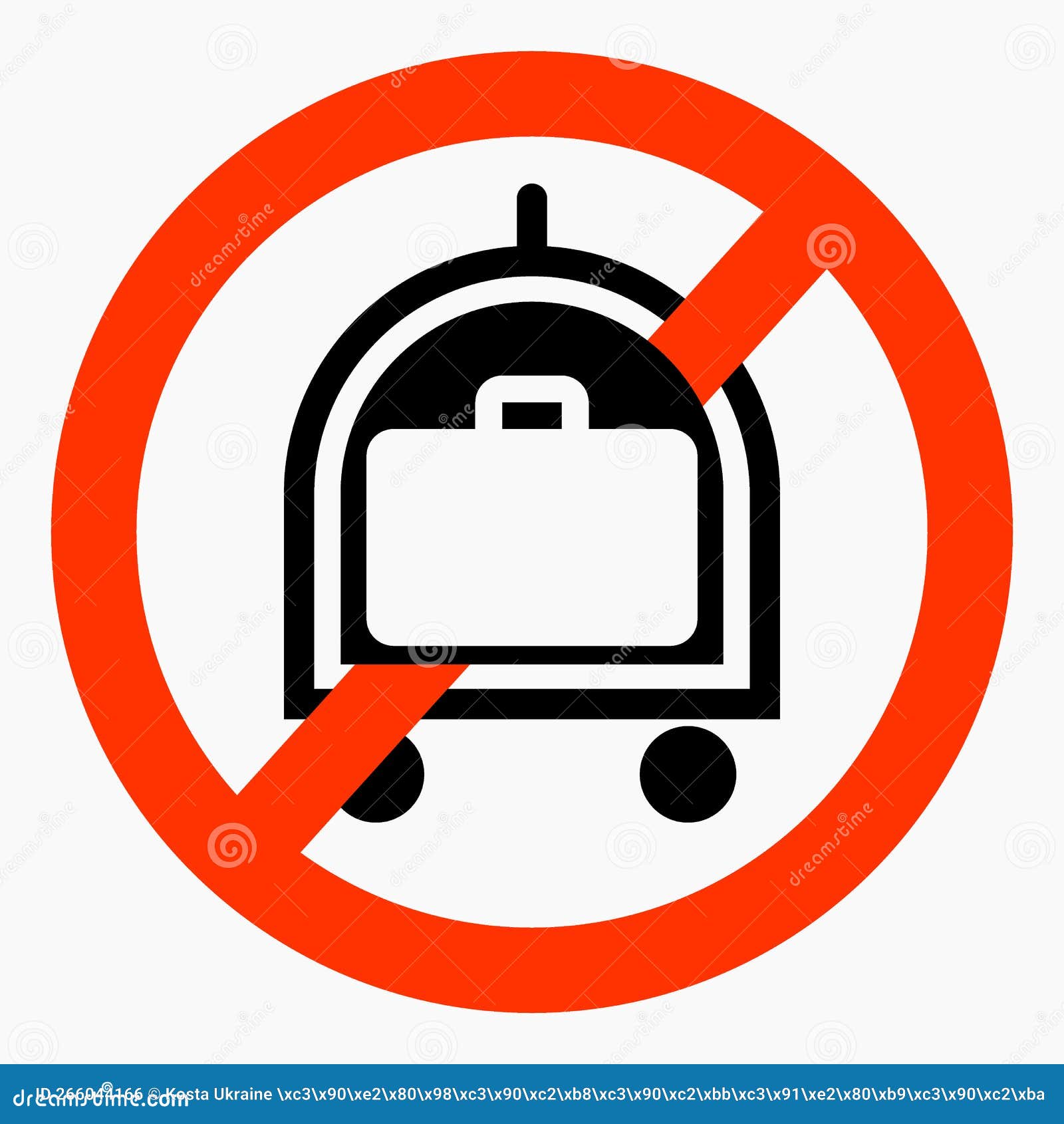 Sin equipaje ilustración del vector. Ilustración de cartera - 266044166