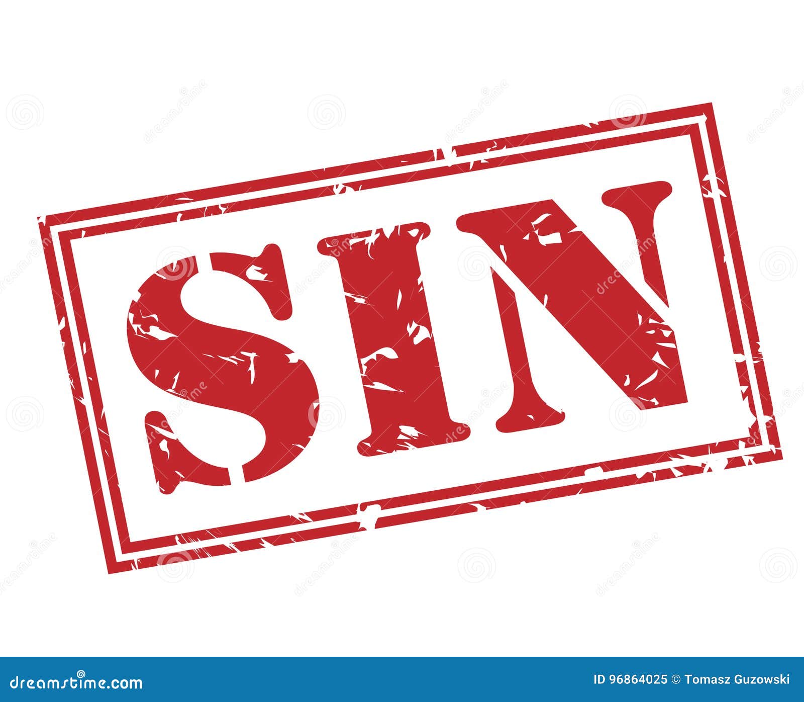 Sin red stamp stock illustration. Illustration of banner - 96864025